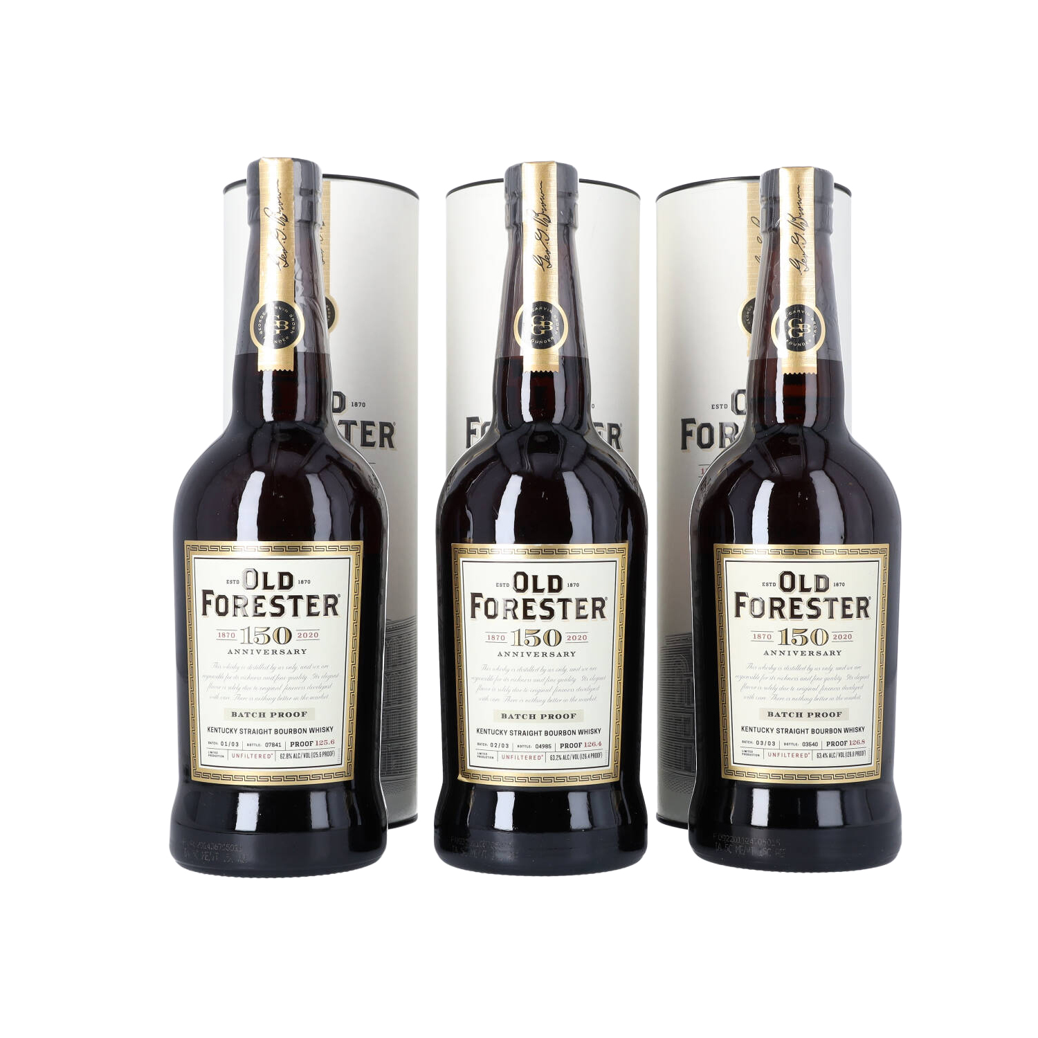 Old Forester 150th Anniversary 126.8 proof NV (3 BT75) | Whisky ...