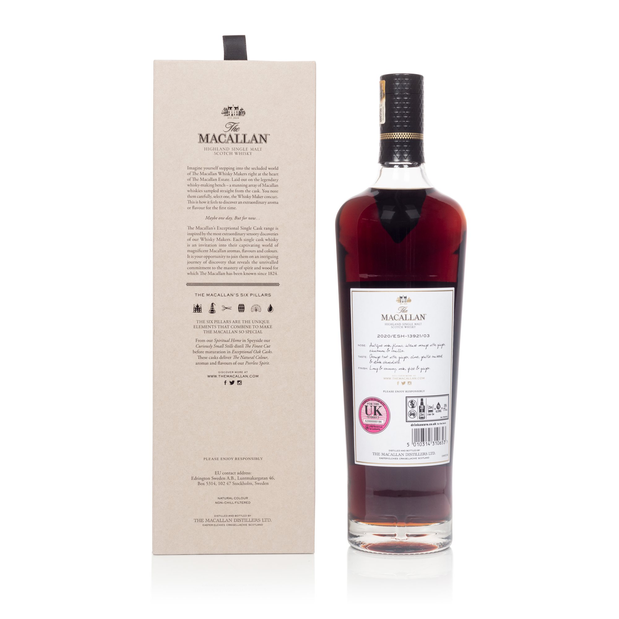 The Macallan Exceptional Single Cask 2020/ESH-13921/03 55.9 abv 1995 (1 BT75) | Finest Whisky ...