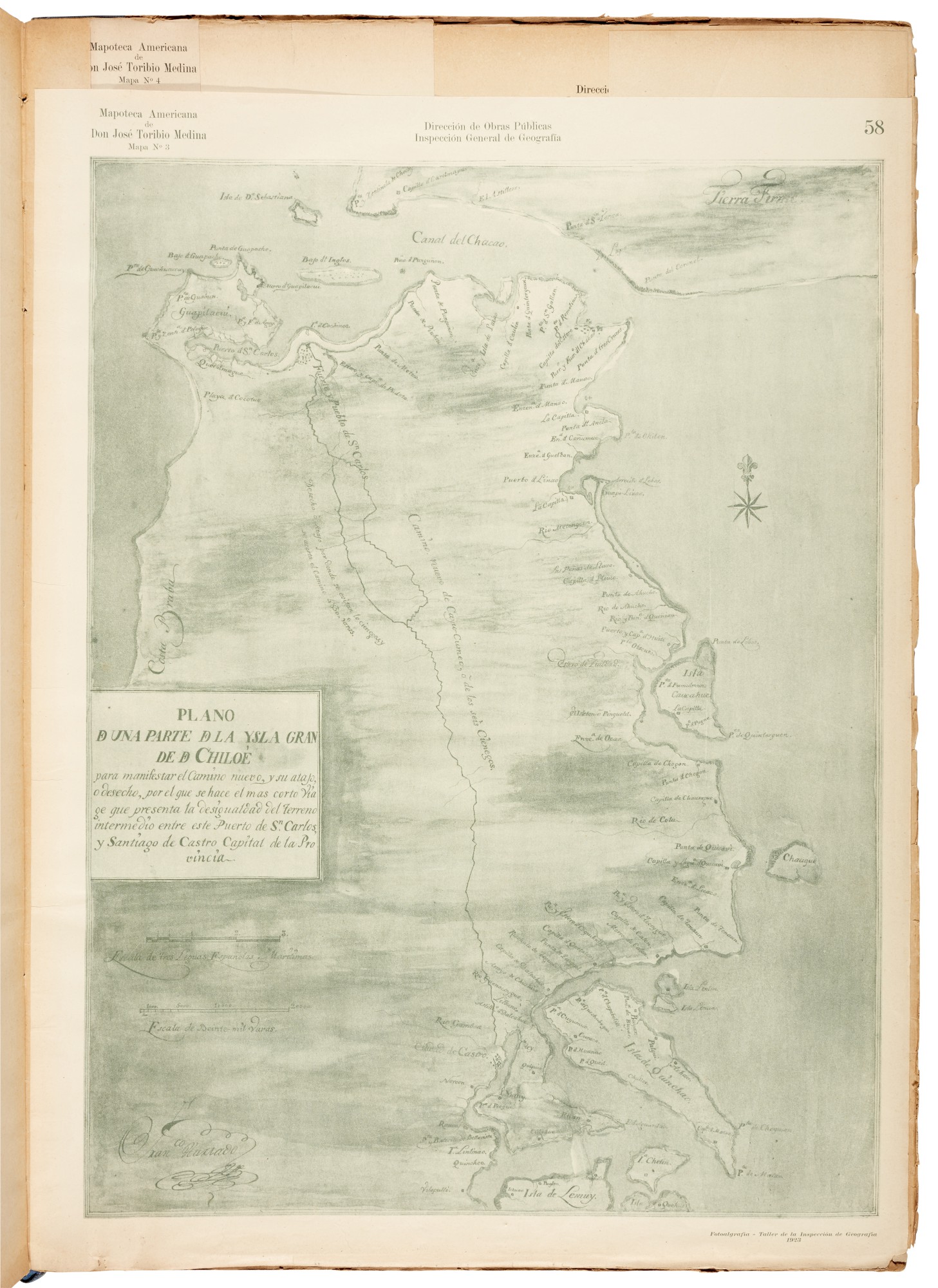 Chile | Cartografía hispano colonial de Chile, 1924 | Travel ...