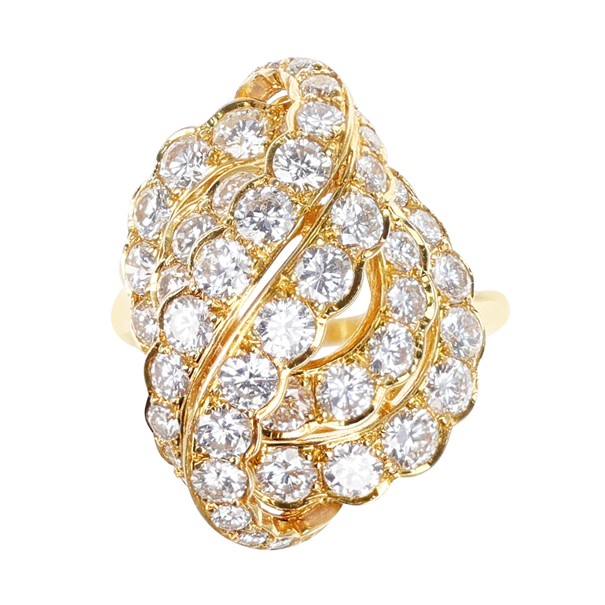 Van Cleef & Arpels Gold And Diamond Ring Available For Immediate Sale ...