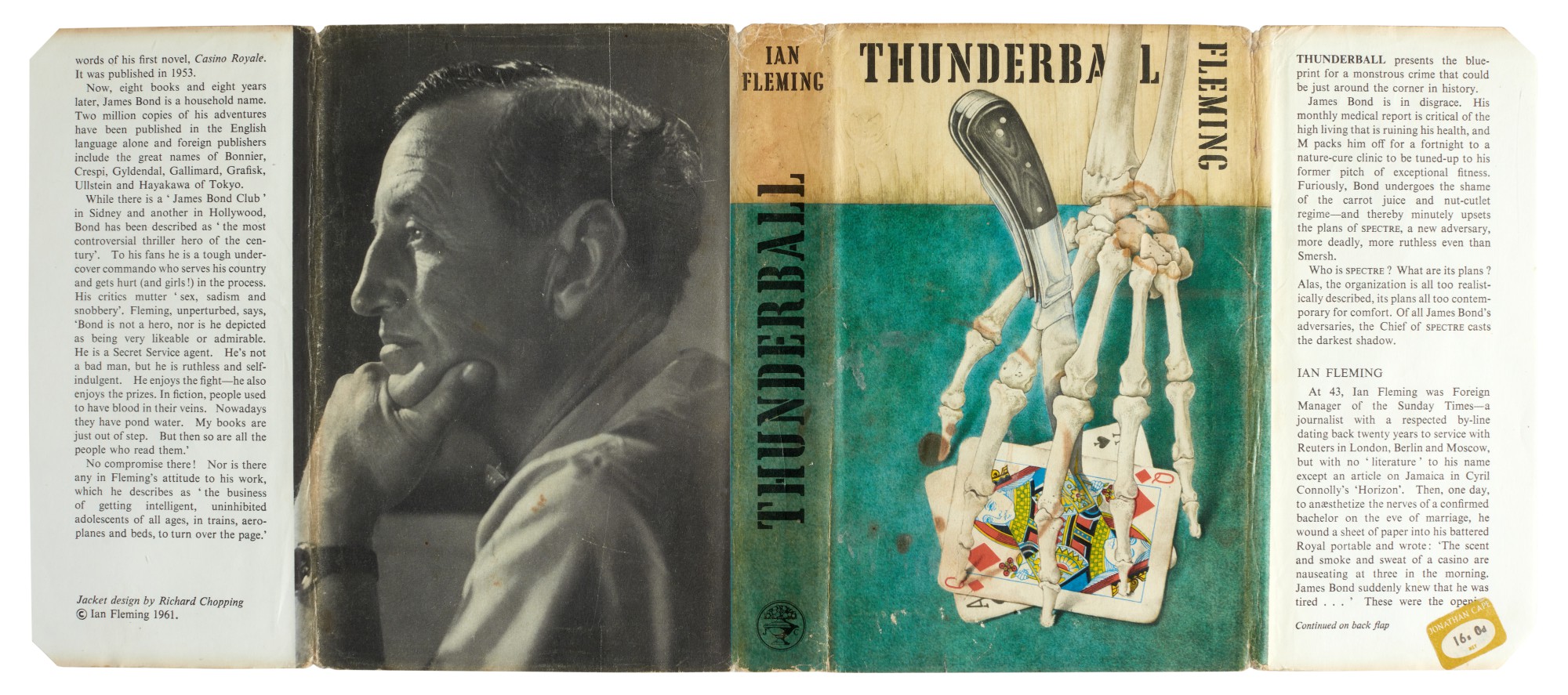 Ian Fleming | Thunderball, 1961, first edition, dust-jacket | Books ...