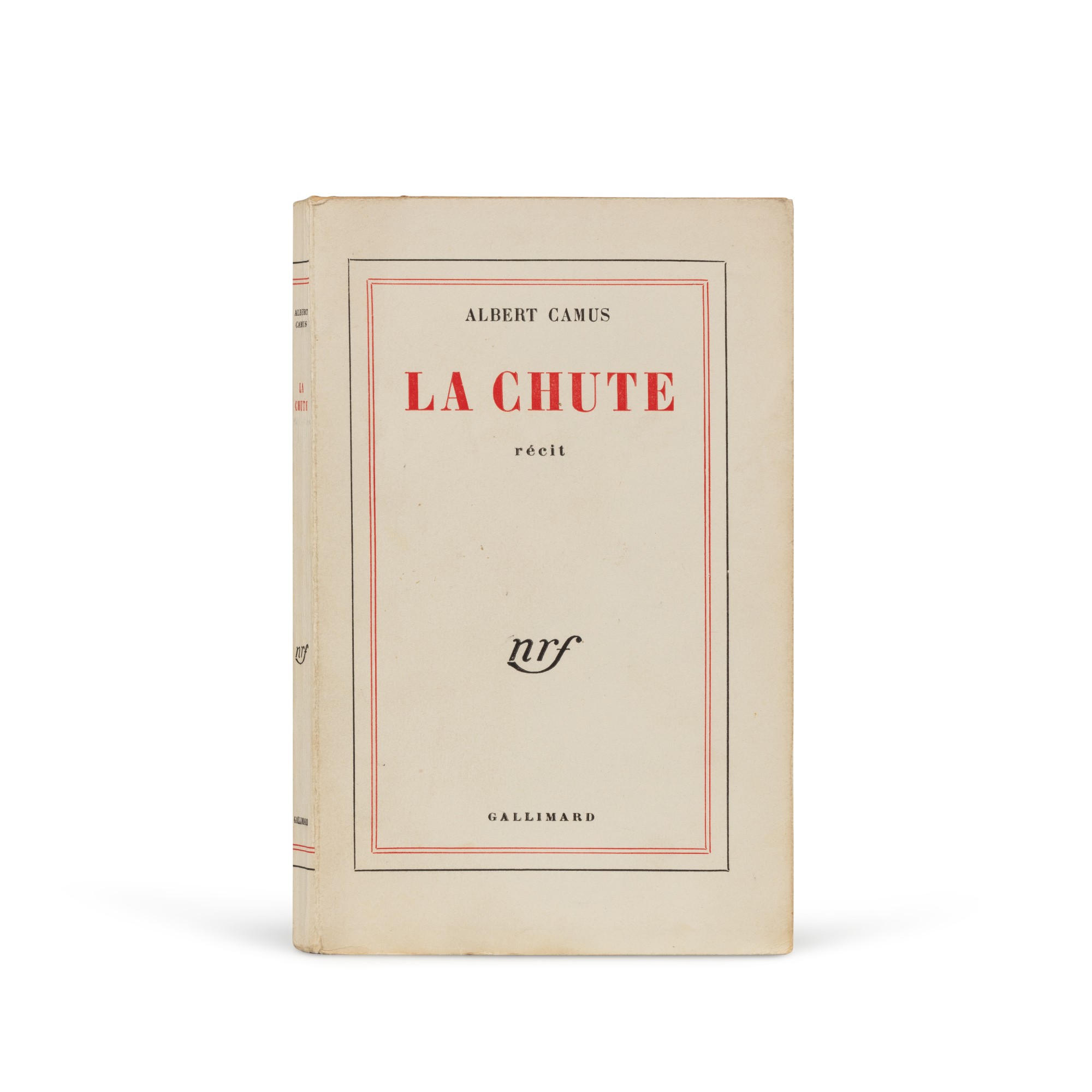 La Chute. Paris, NRF, Gallimard, 1956. Broché. Édition originale ...