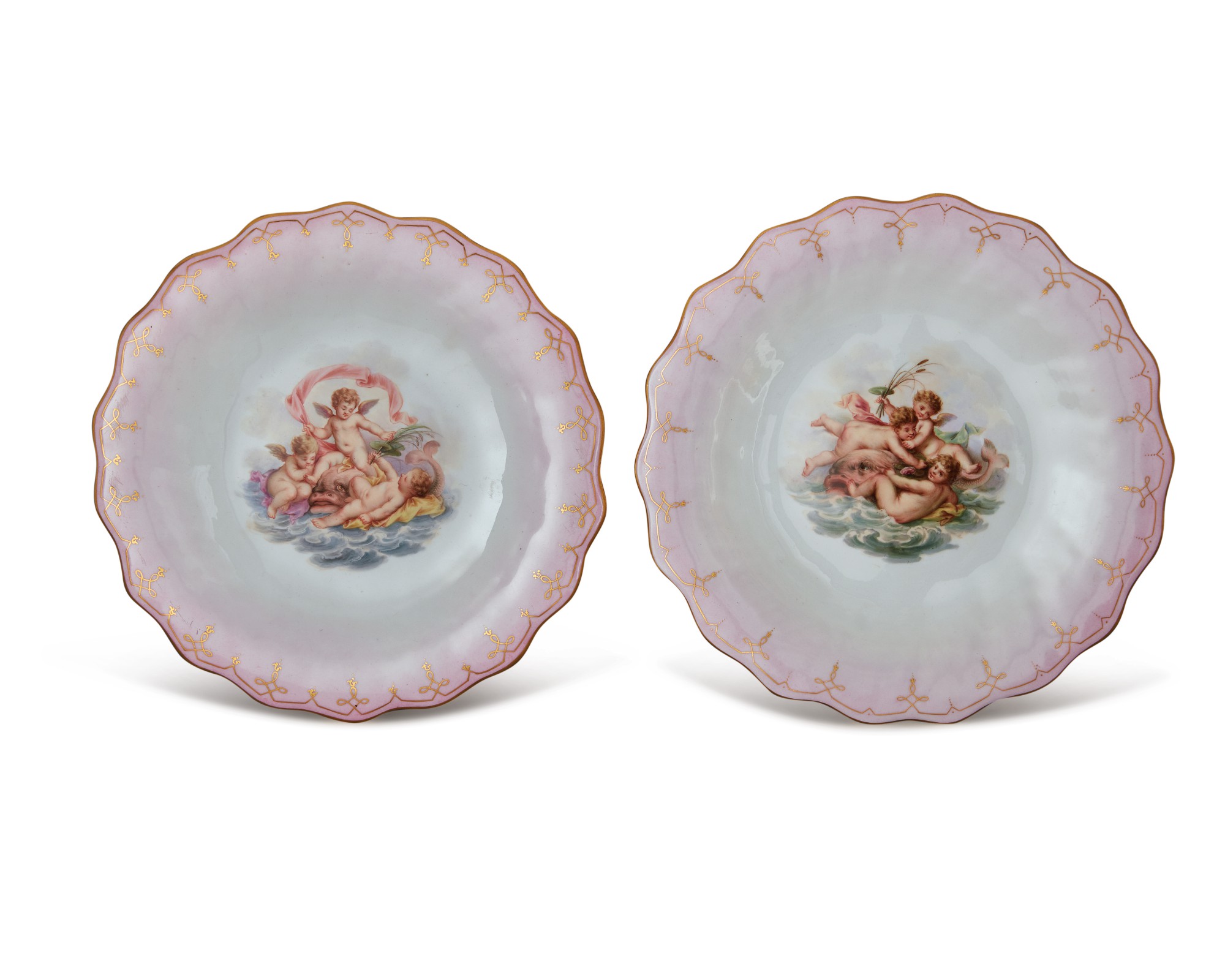A PAIR OF MEISSEN DOLPHIN FOOTED COMPORTS, LATE 19TH CENTURY | STYLE ...