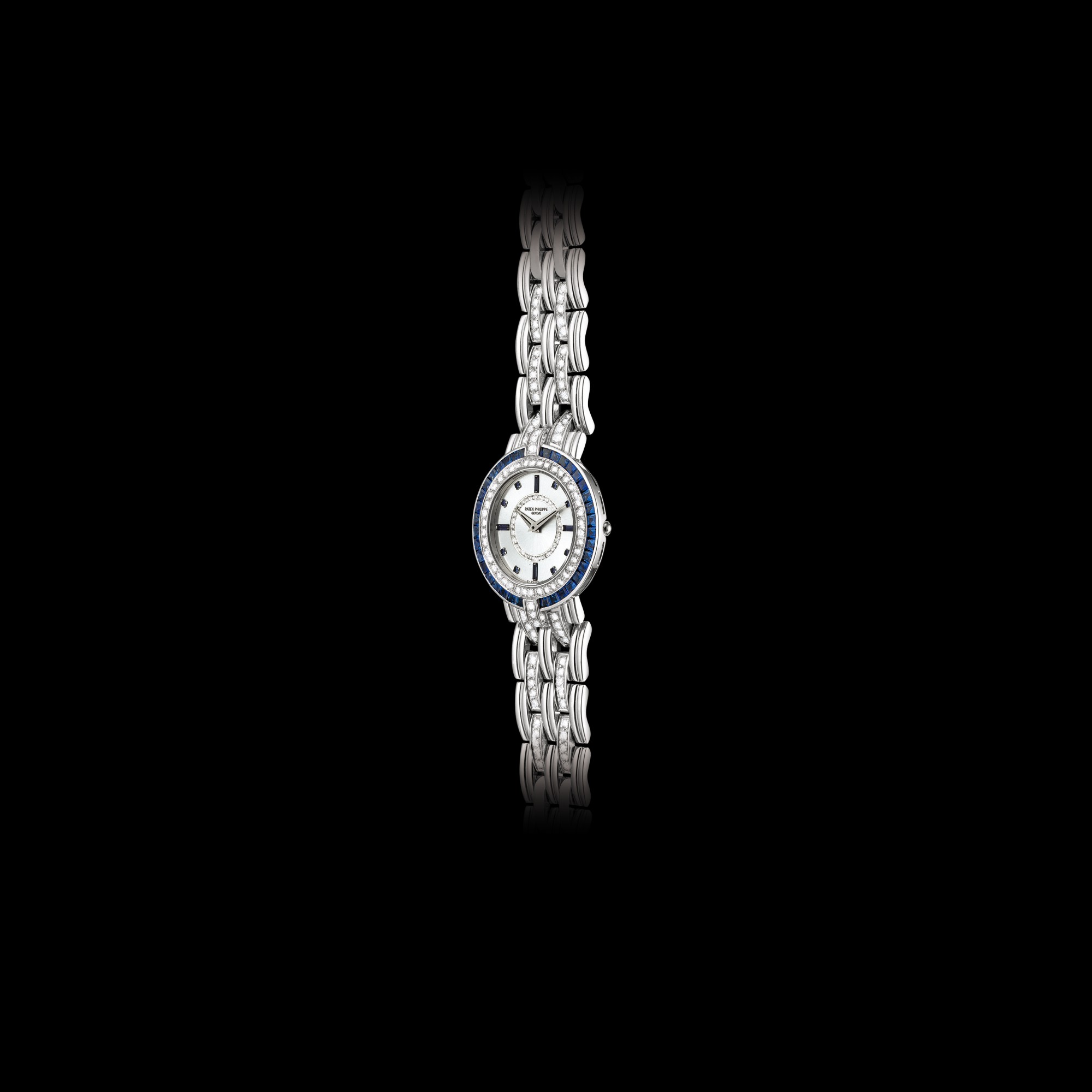 Patek Philippe | Reference 3982/11, A white gold, diamond and sapphire ...