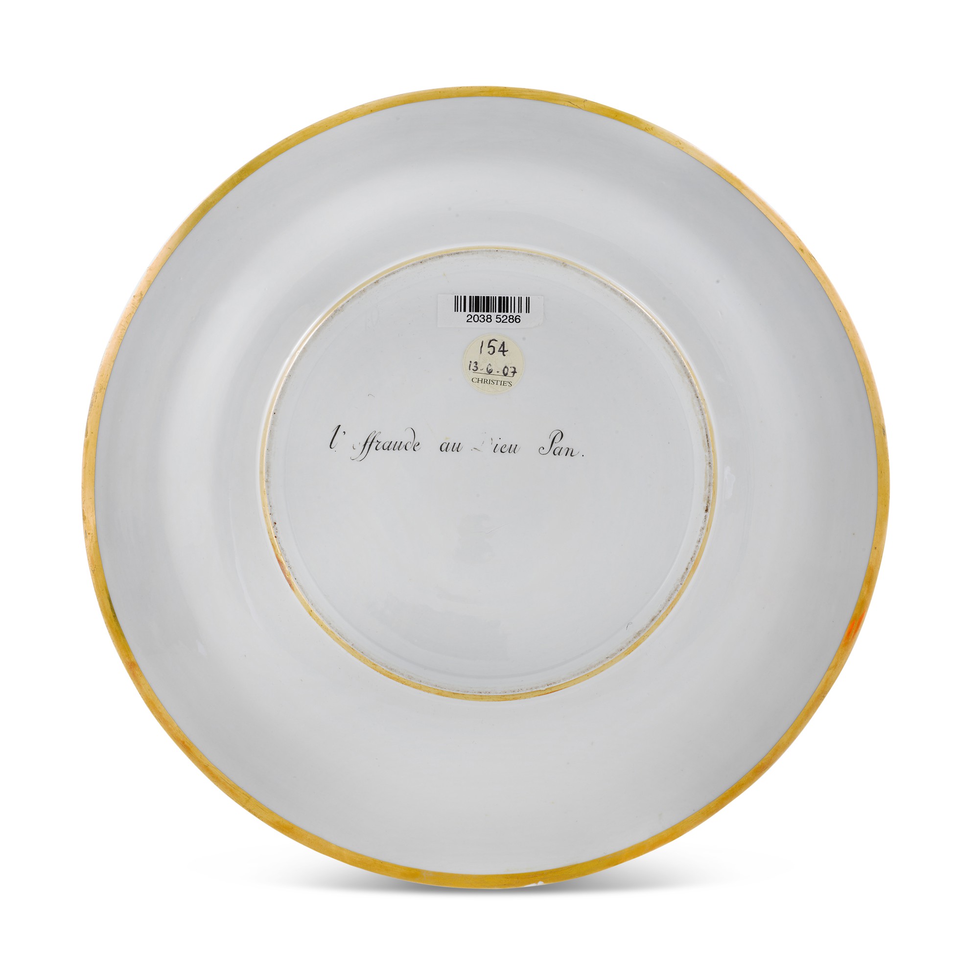 A porcelain cabinet plate from the Mikhailovsky Service, Imperial ...