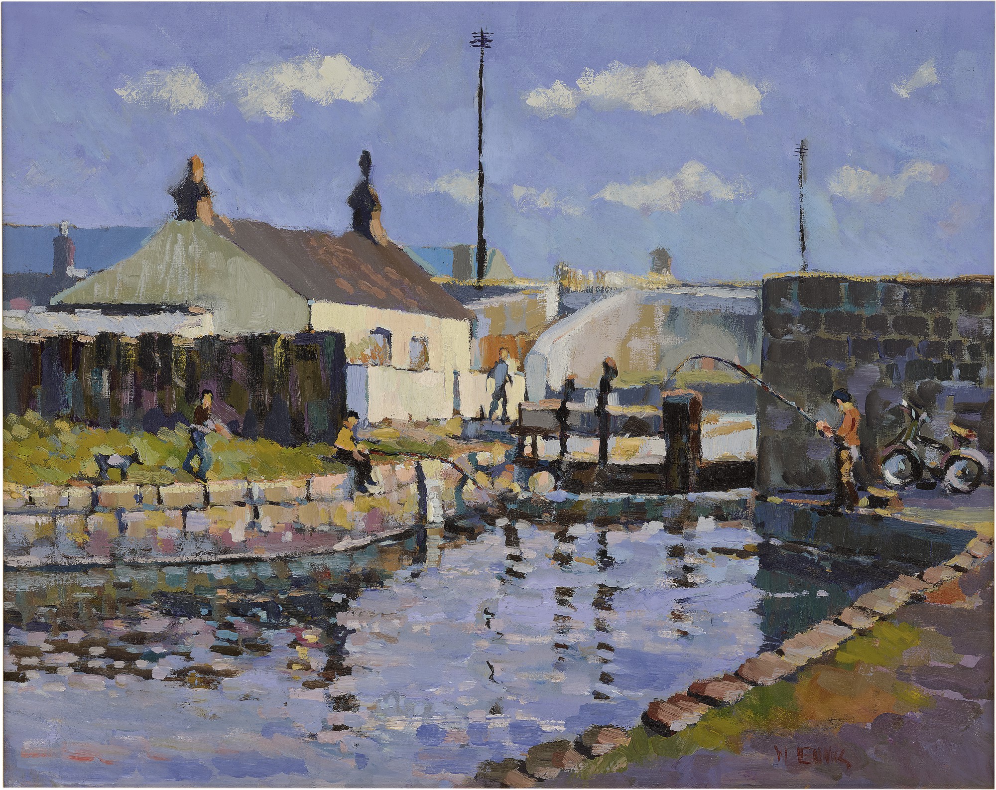 WILLIAM ENNIS | FISHING AT THE LOCH | The Collection of Mr. and Mrs ...