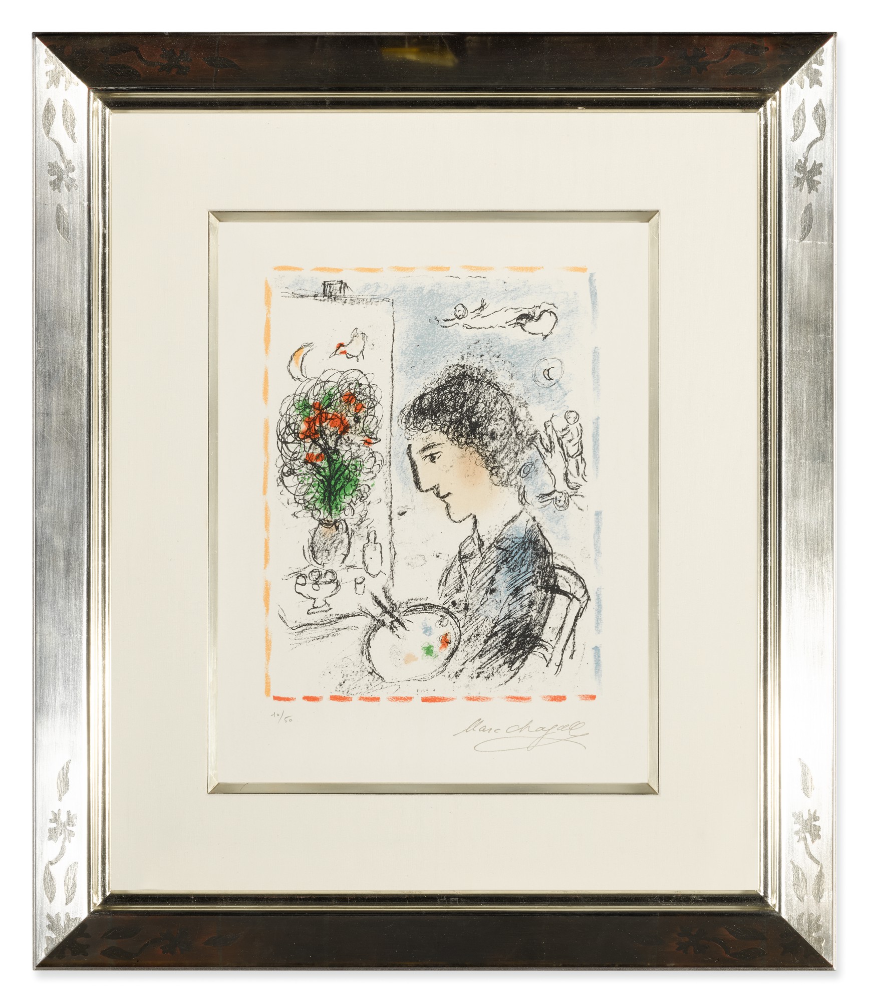 MARC CHAGALL | THE FLOWERING EASEL (M. 1039) | Chagall Online: A World ...