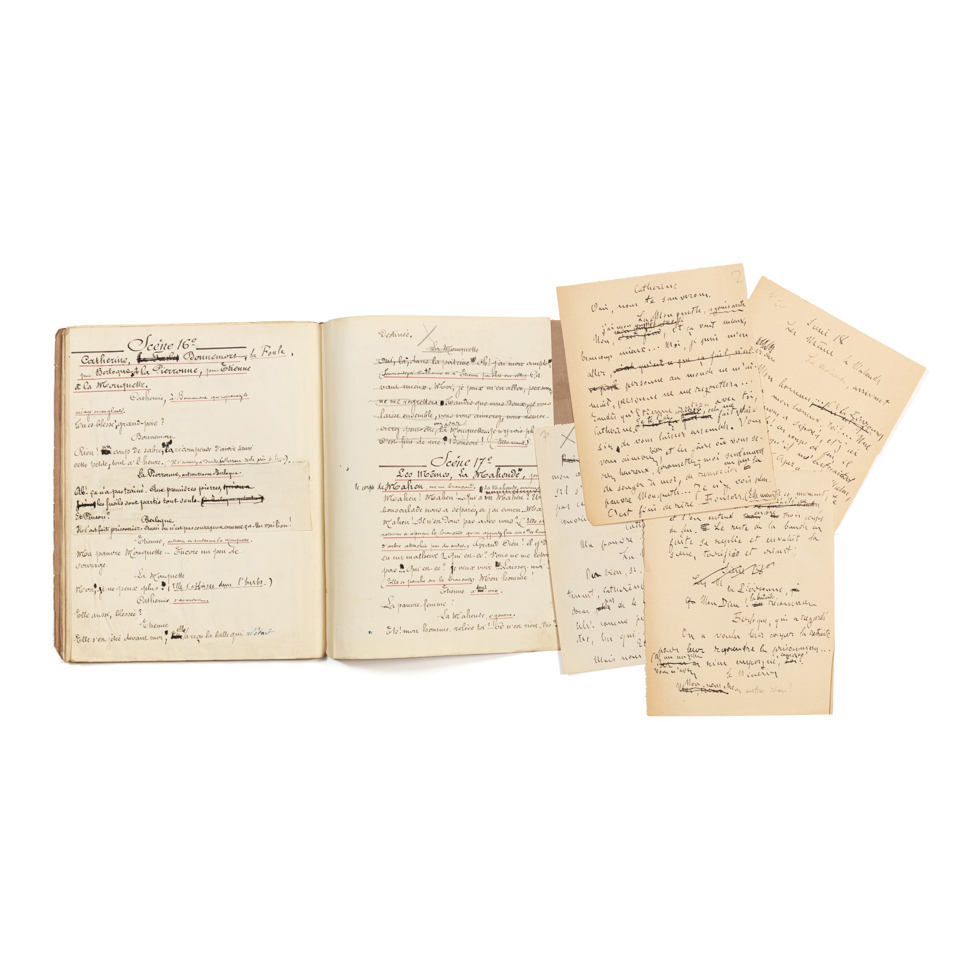 Germinal [1885]. Manuscrit autographe de l'adaptation théâtrale. Le ...