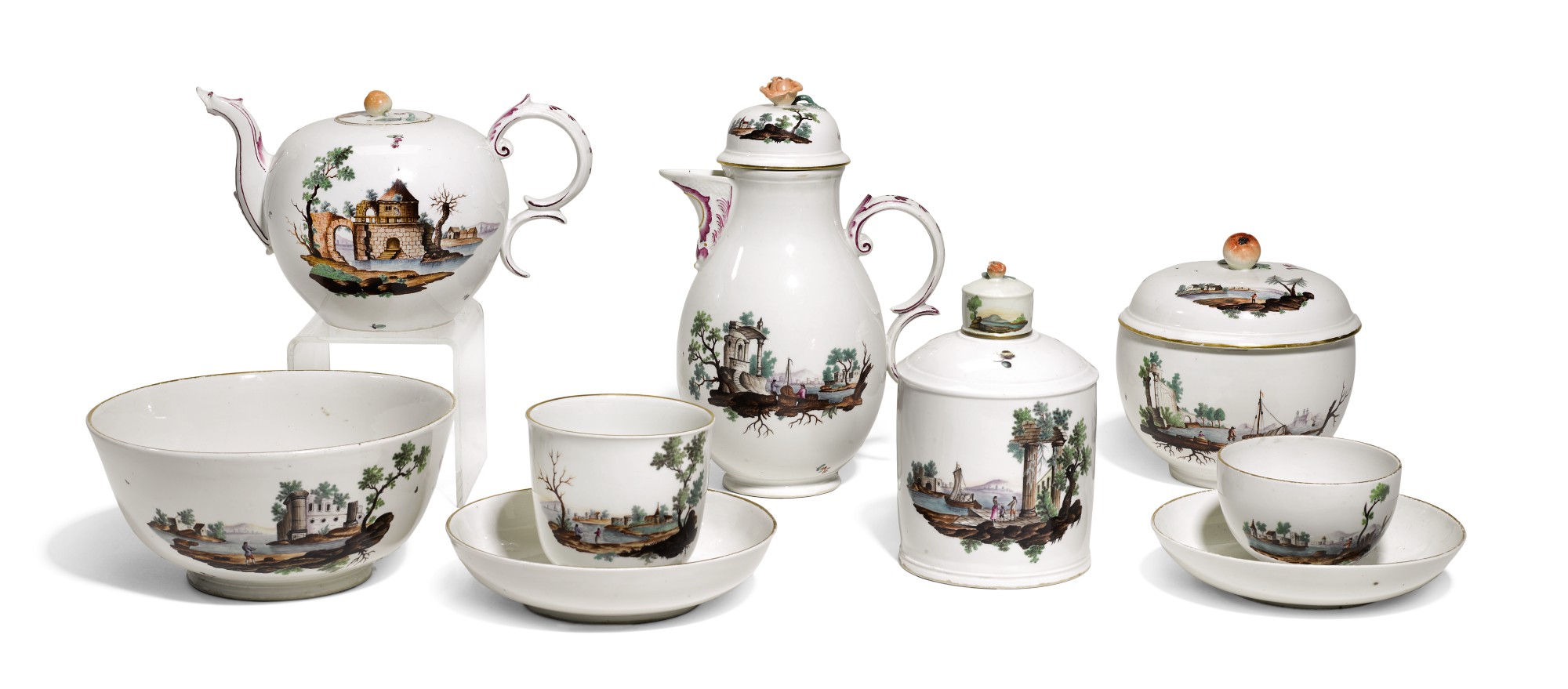 A Höchst porcelain déjeuner, Circa 1775 | STYLE: Silver, Gold Boxes and ...