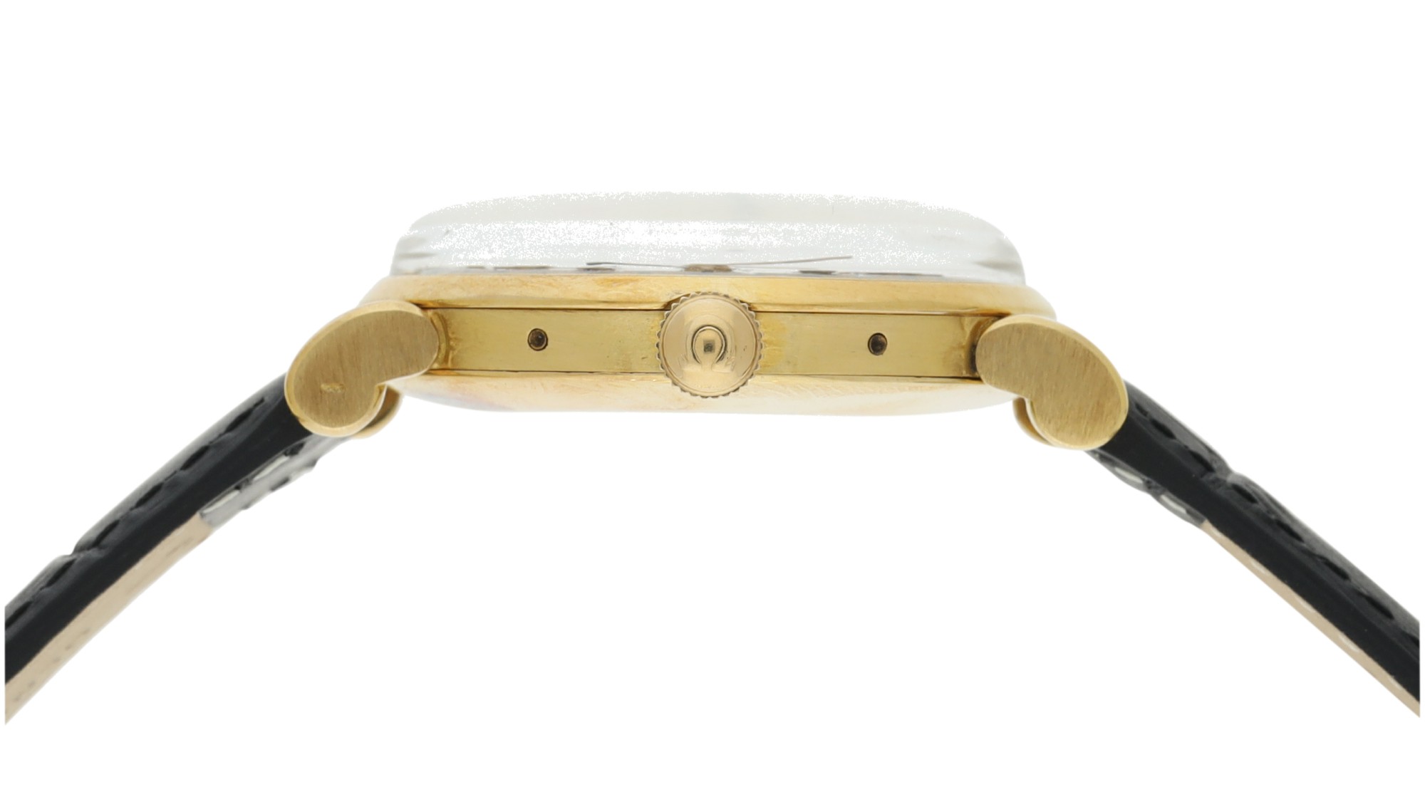 OMEGA | REFERENCE 2485 A YELLOW GOLD TRIPLE CALENDAR WRISTWATCH WITH ...