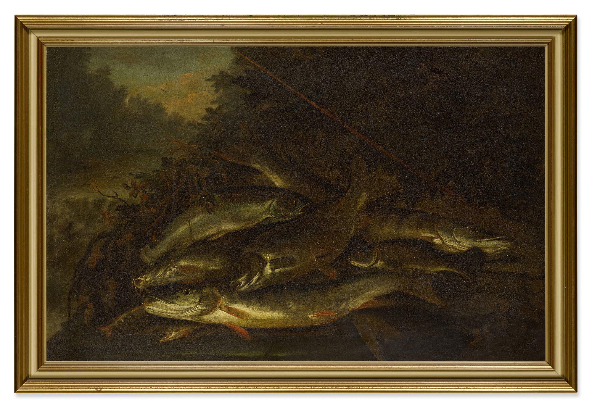 Still life of fish in a verdant landscape | Master Paintings | 2022 ...