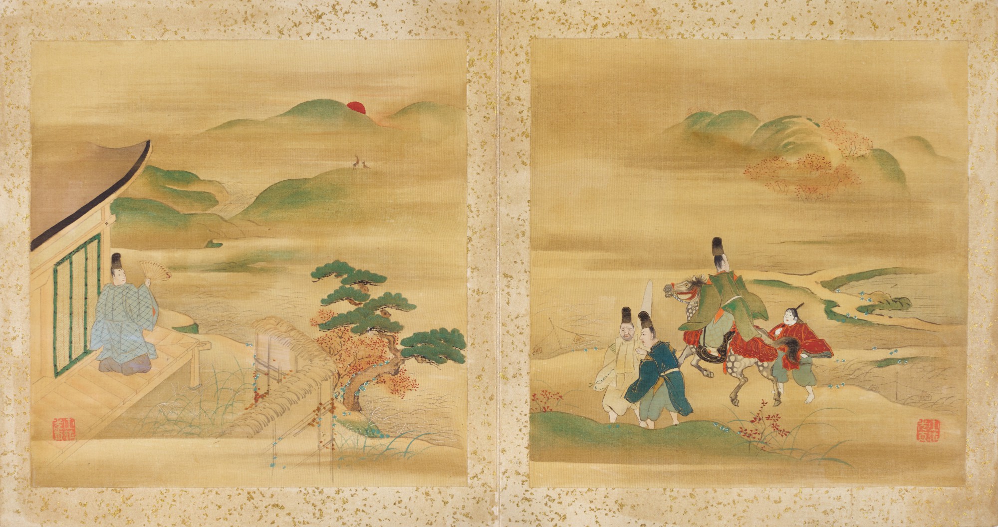Tosa Mitsusada (1738-1806) | Genji in the Twelve Months (Genji ...