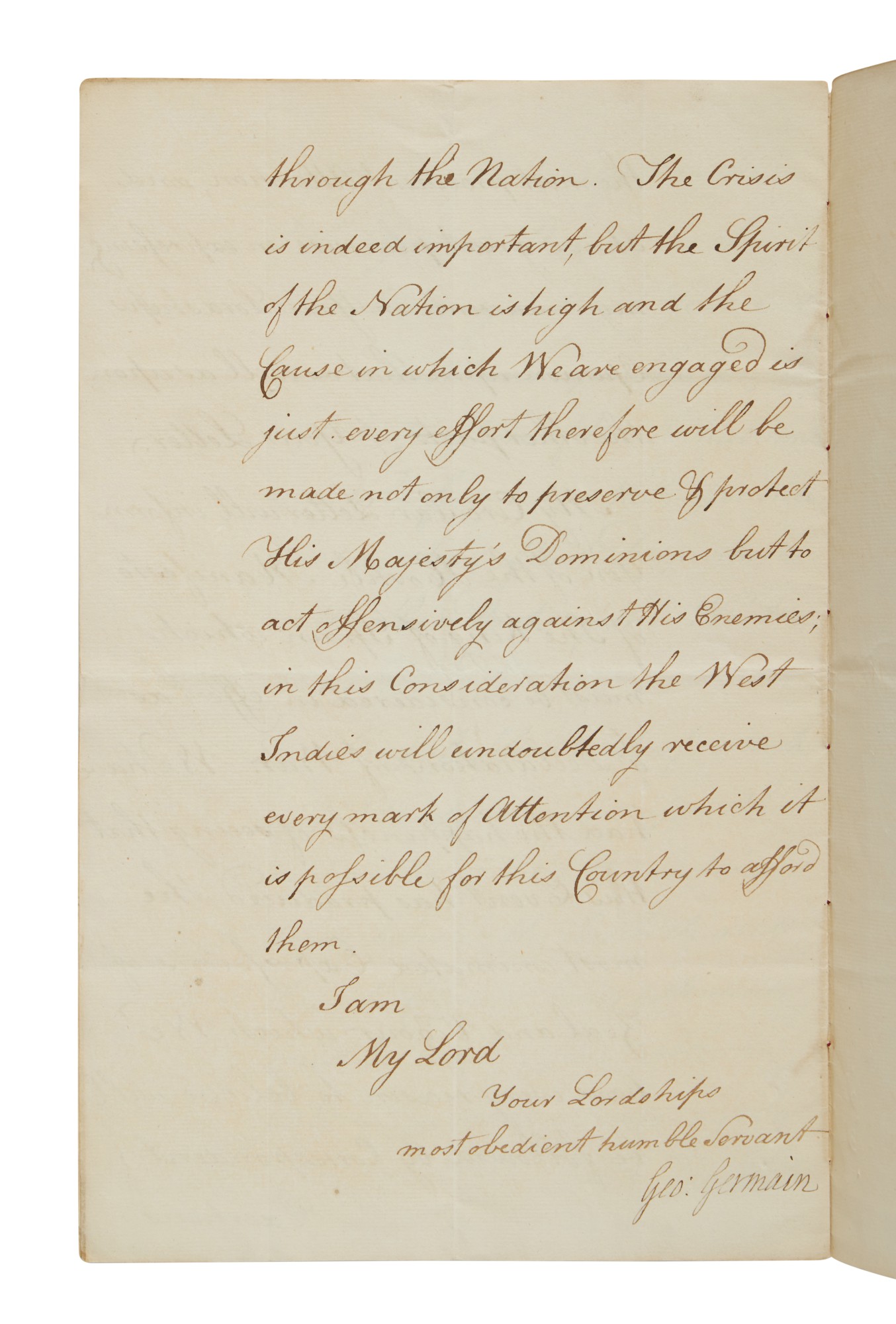 Macartney, George, 1st Earl Macartney | "I shall ... give the best ...