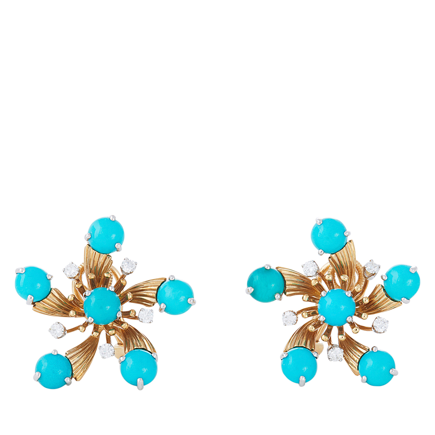 Tiffany & Co., Jean Schlumberger Gold, Platinum, Turquoise And Diamond ...