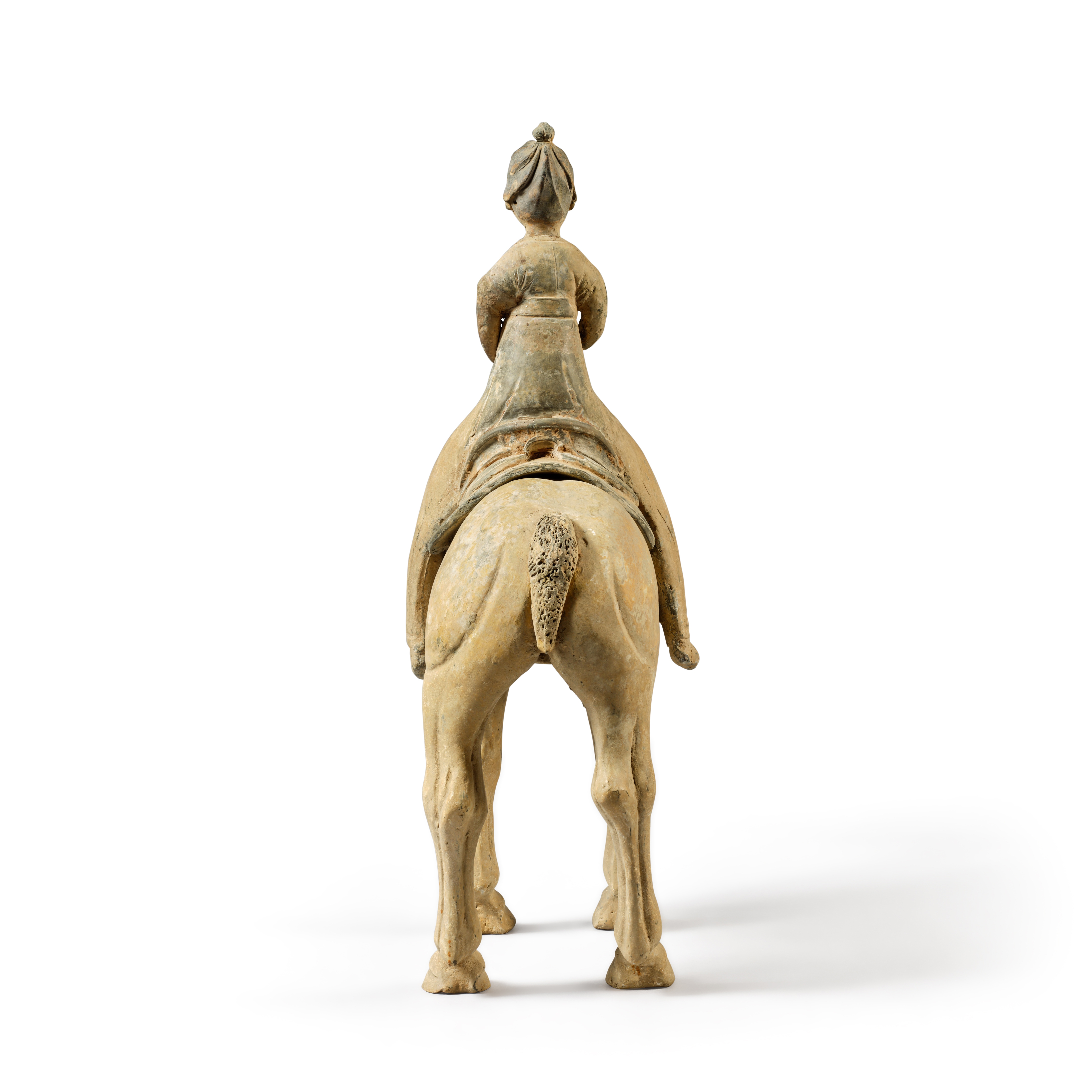 A gray pottery figure of an equestrian, Tang dynasty | 唐 灰陶騎馬俑 | CHINA ...