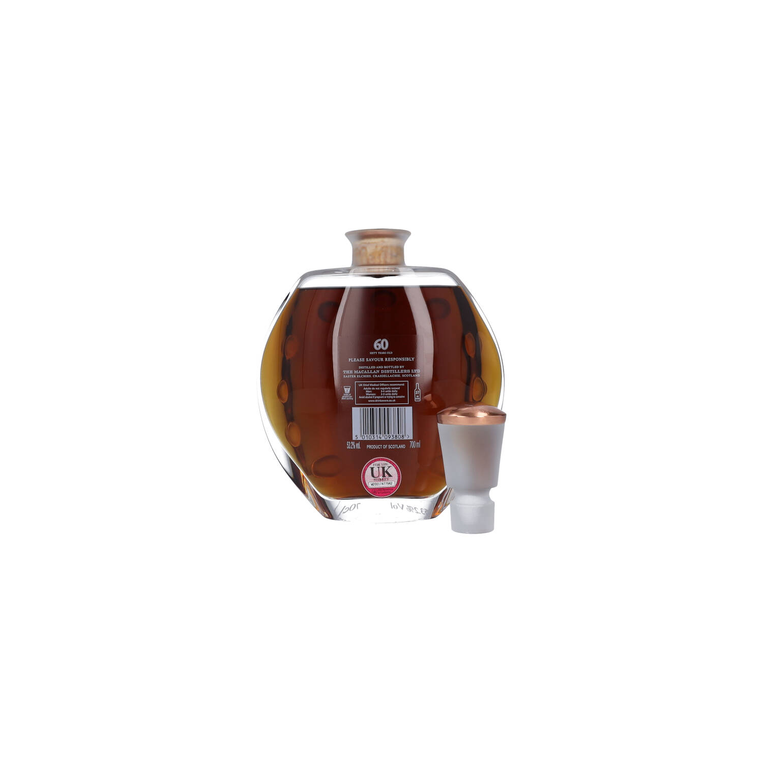 The Macallan 60 Year Old in Lalique, 6 Pillars, Fourth Edition, 53.2 ...
