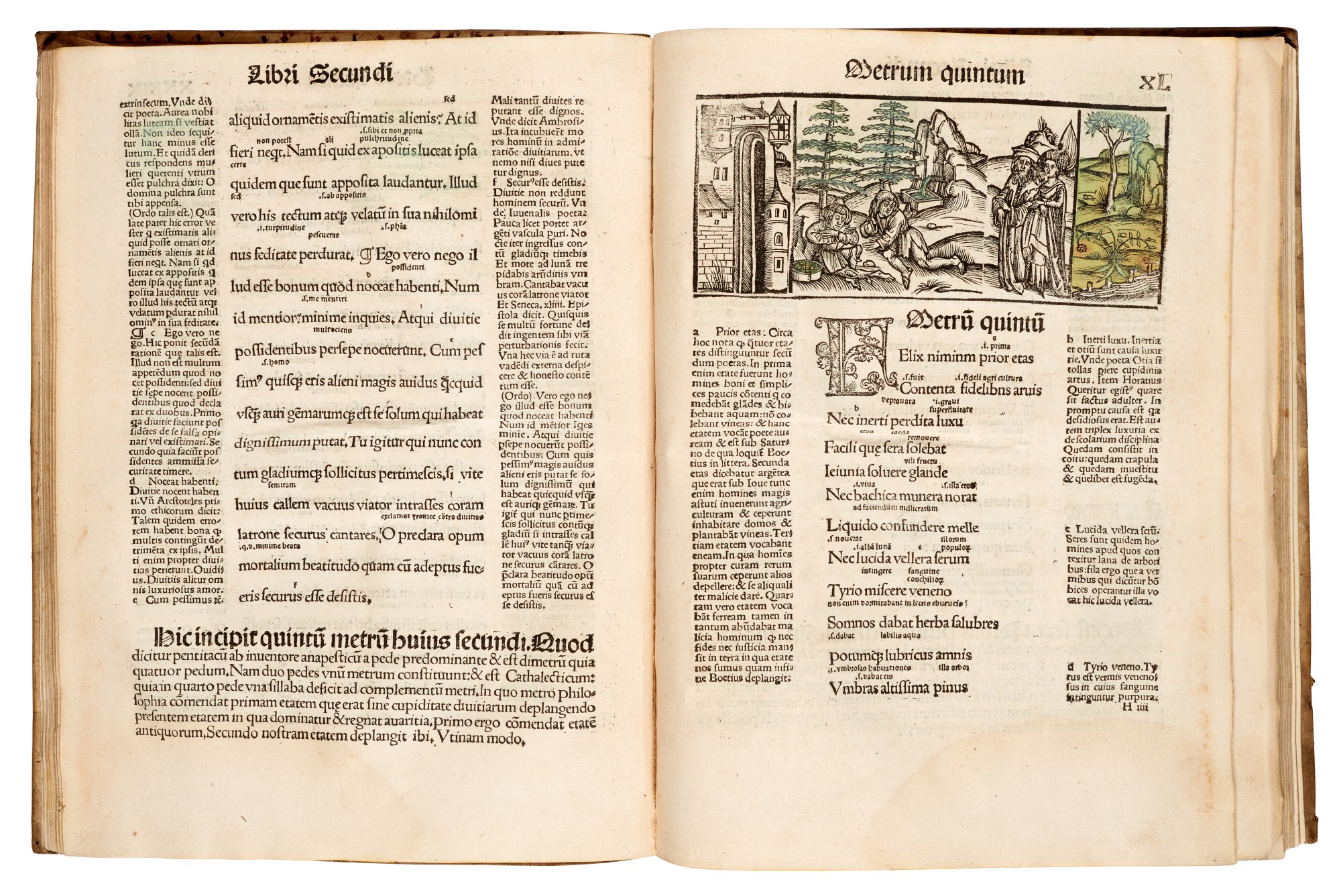 Boethius, De philosophico consolatu, Strassburg, 1501, limp vellum ...