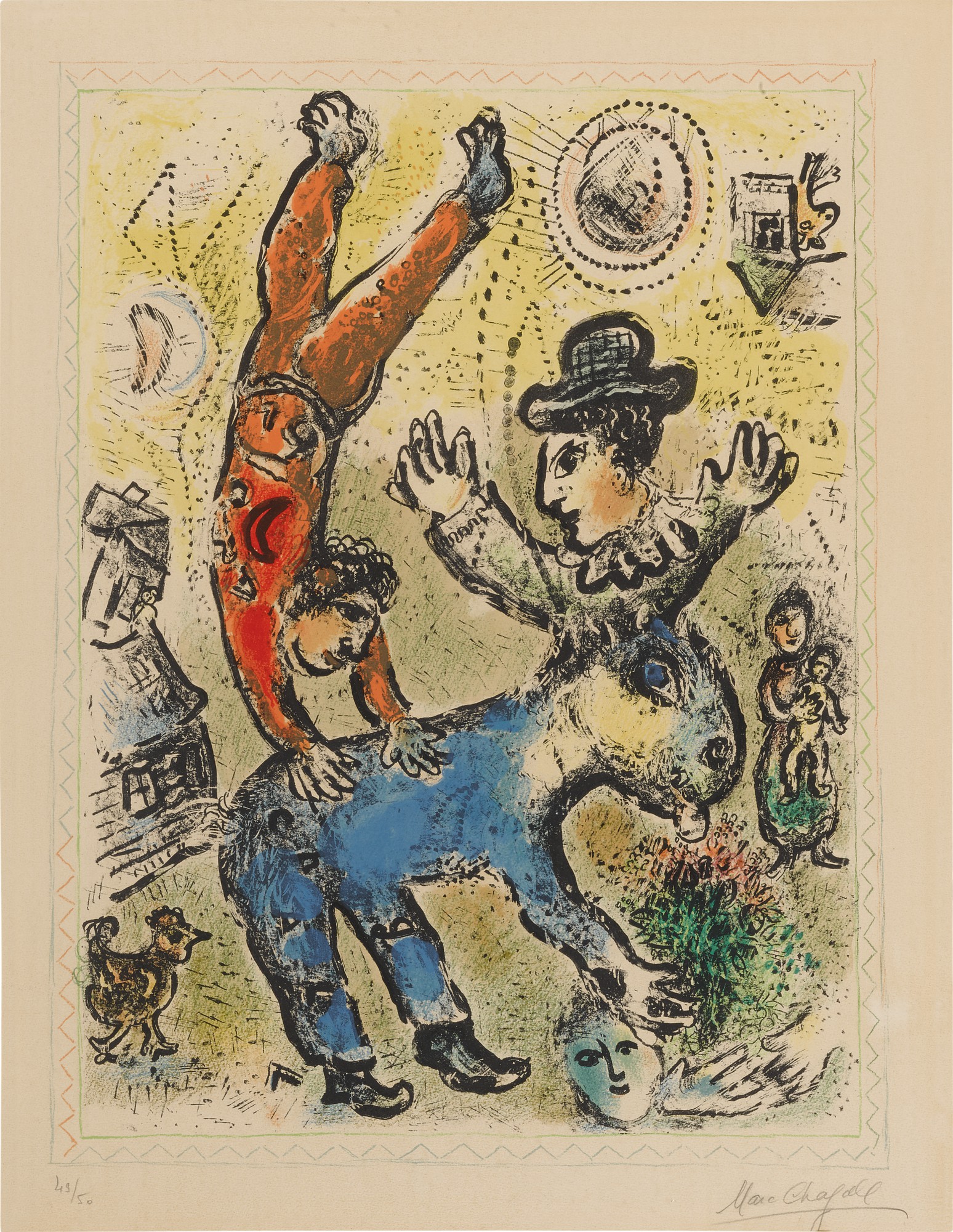 MARC CHAGALL | THE RED ACROBAT (M. 717) | Important Prints & Multiples ...