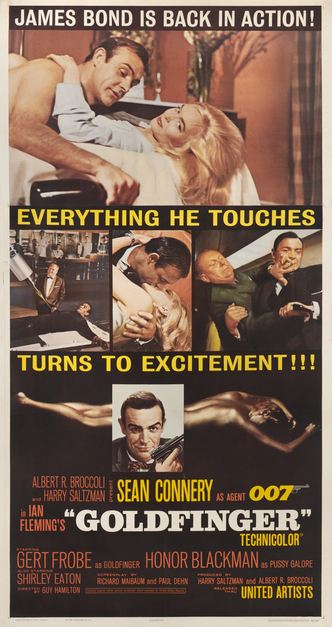 Goldfinger (1964), poster, US | James Bond on Bond Street | 2022 | Sotheby's