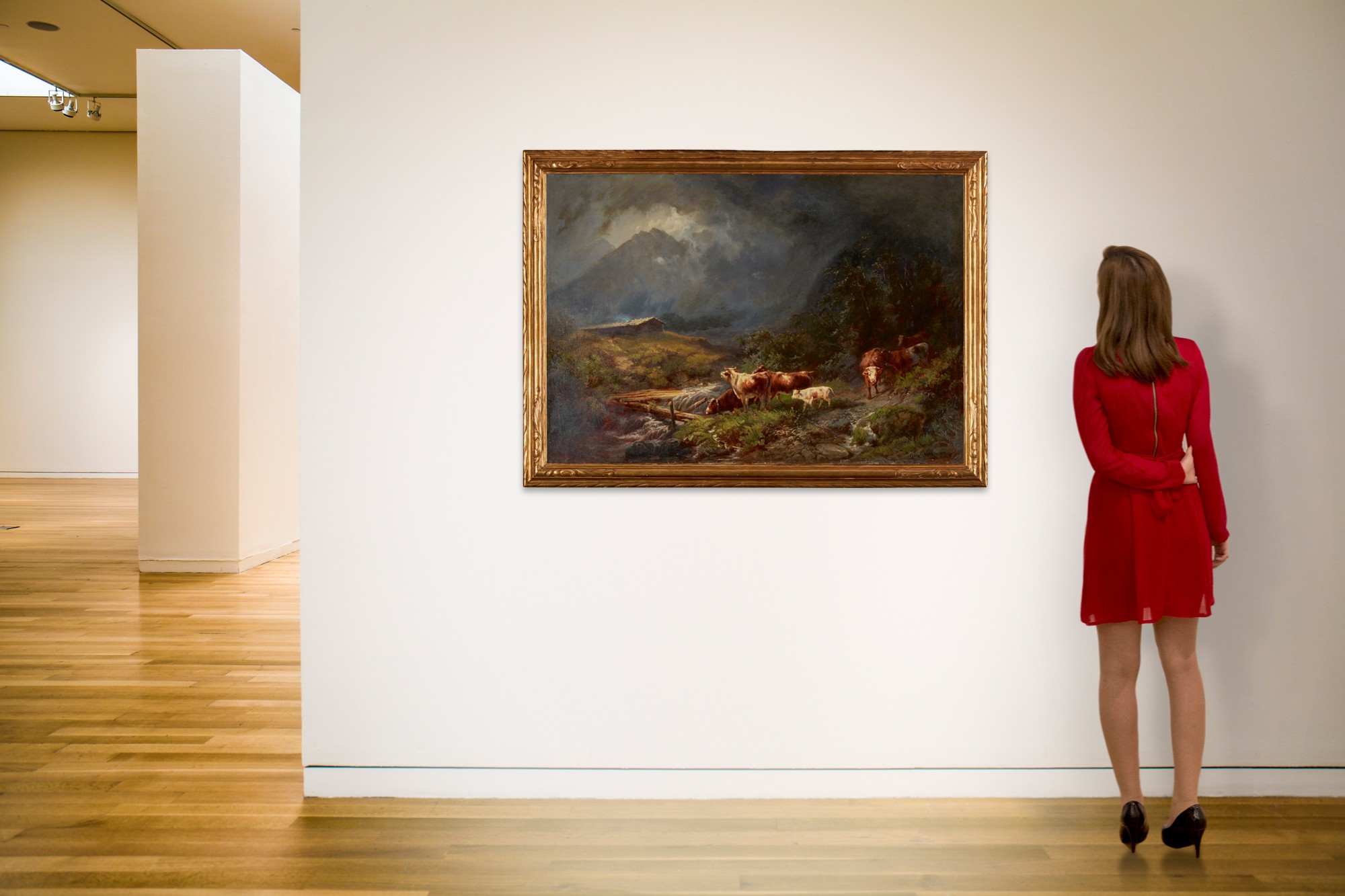 OTTO SOMMER | COWS IN A MOUNTAINOUS LANDSCAPE | European Paintings ...