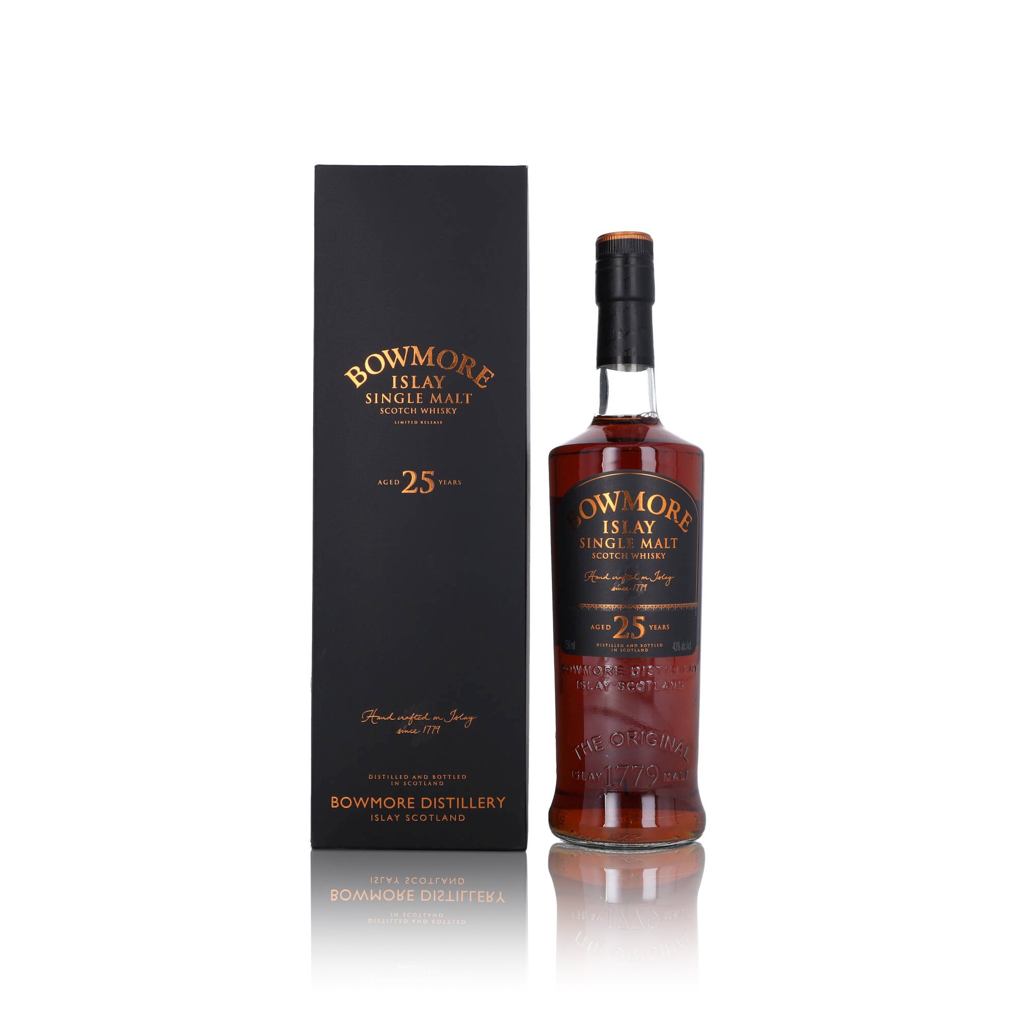 Bowmore 25 Year Old 43.0 abv NV (1 BT75) | Whisky & Whiskey | Seasonal ...