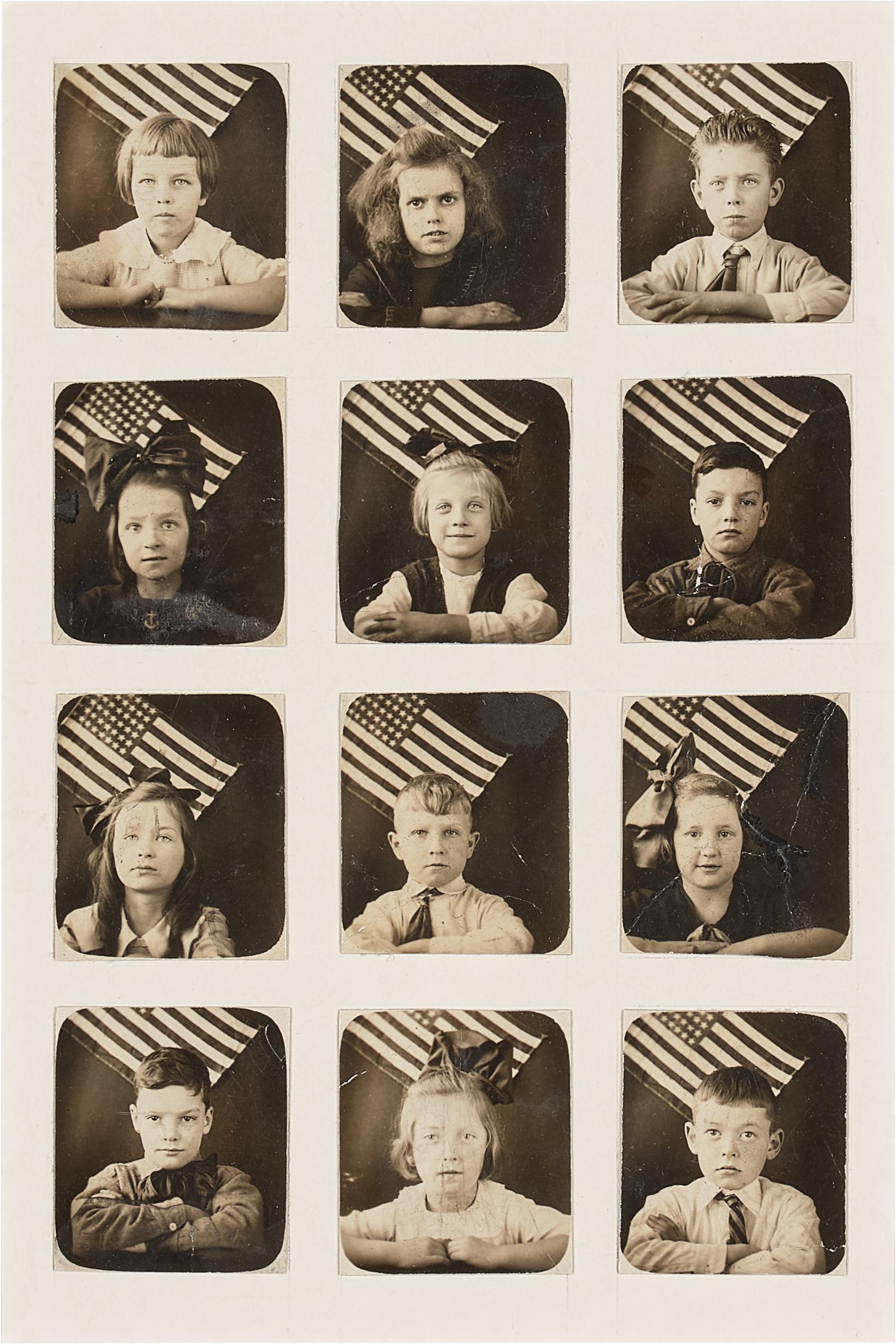 Portraits of Young Students with an American Flag | Photographer ...