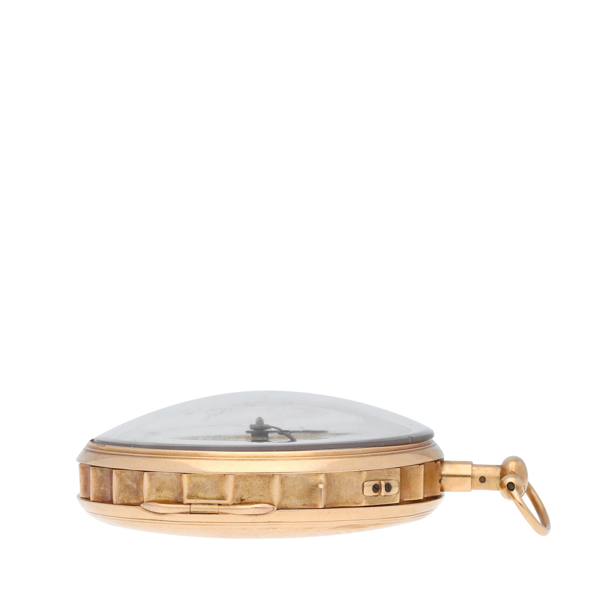 No. 15421, 599 A gold quarter repeating verge watch with Masonic themed ...