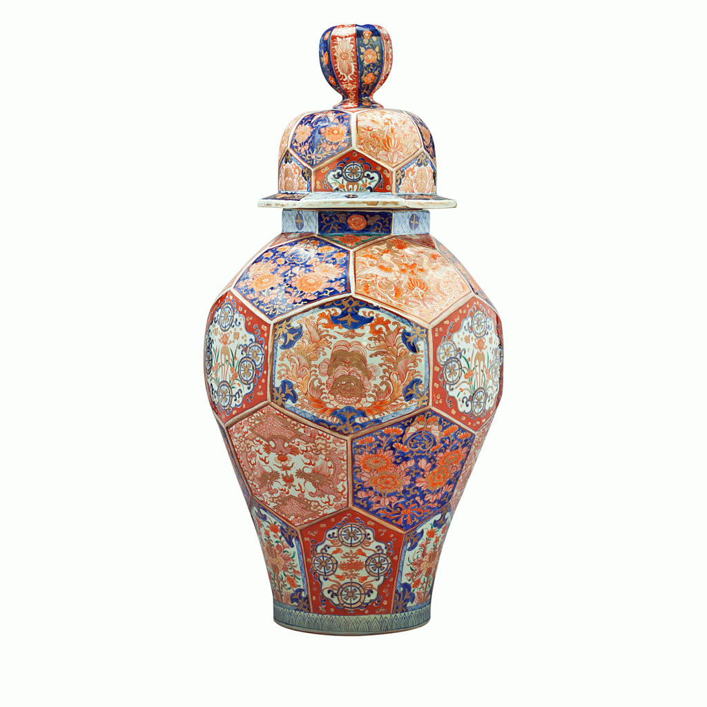 Antique Japanese Meiji Imari Porcelain Covered Vase Available For ...