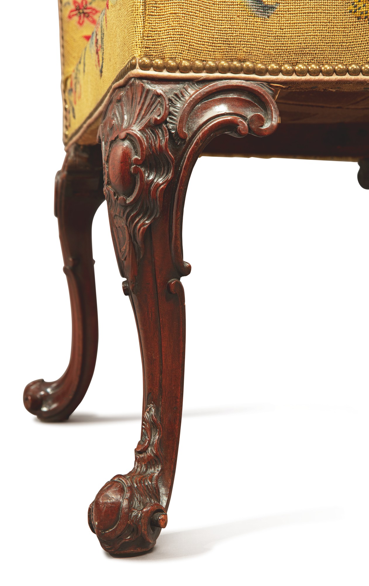 A PAIR OF LATE GEORGE II CARVED MAHOGANY SIDE CHAIRS, MID-18TH CENTURY ...