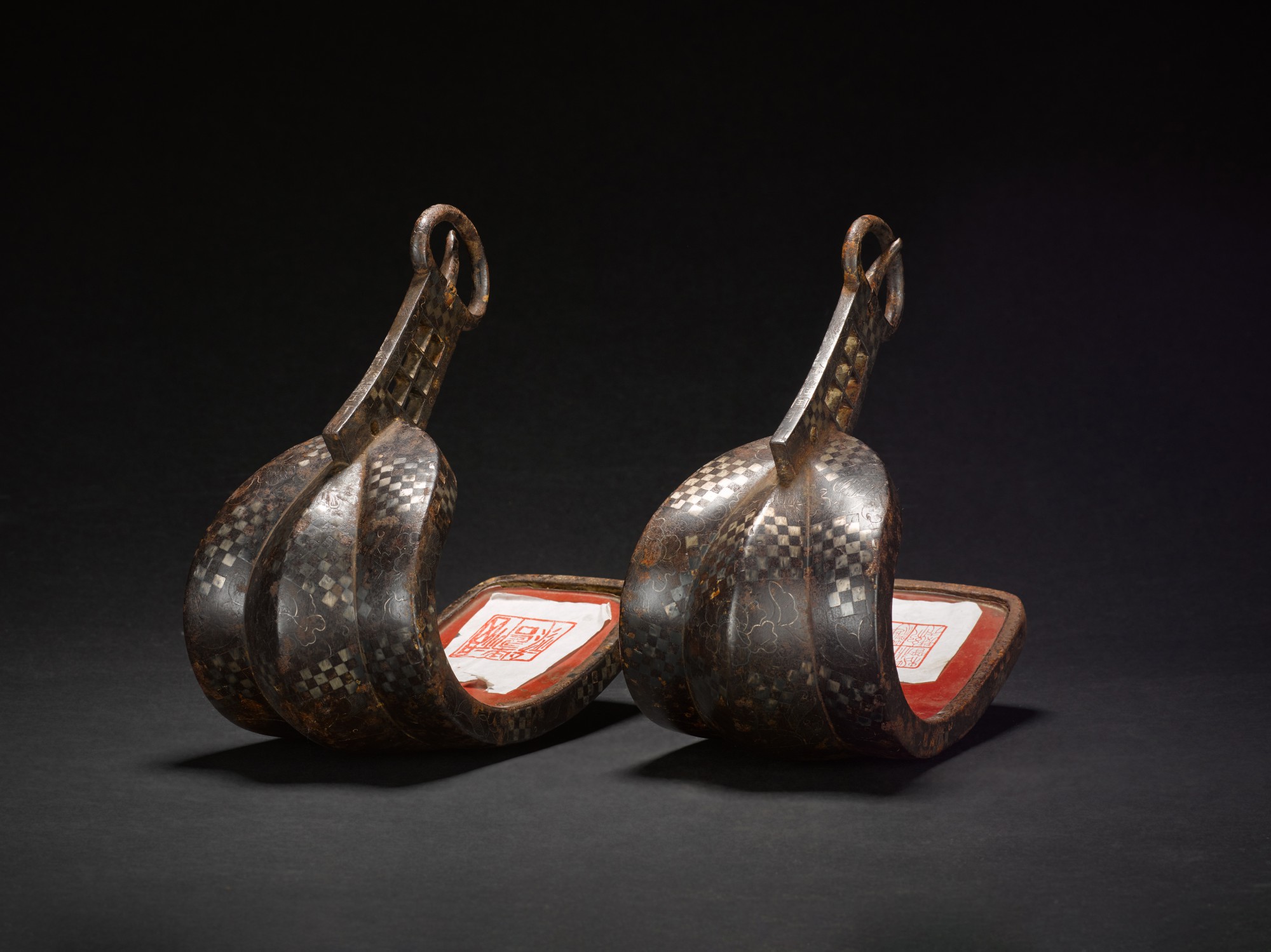 A pair of abumi [stirrups] | Signed Kashu Ju Kunihira saku (made by ...