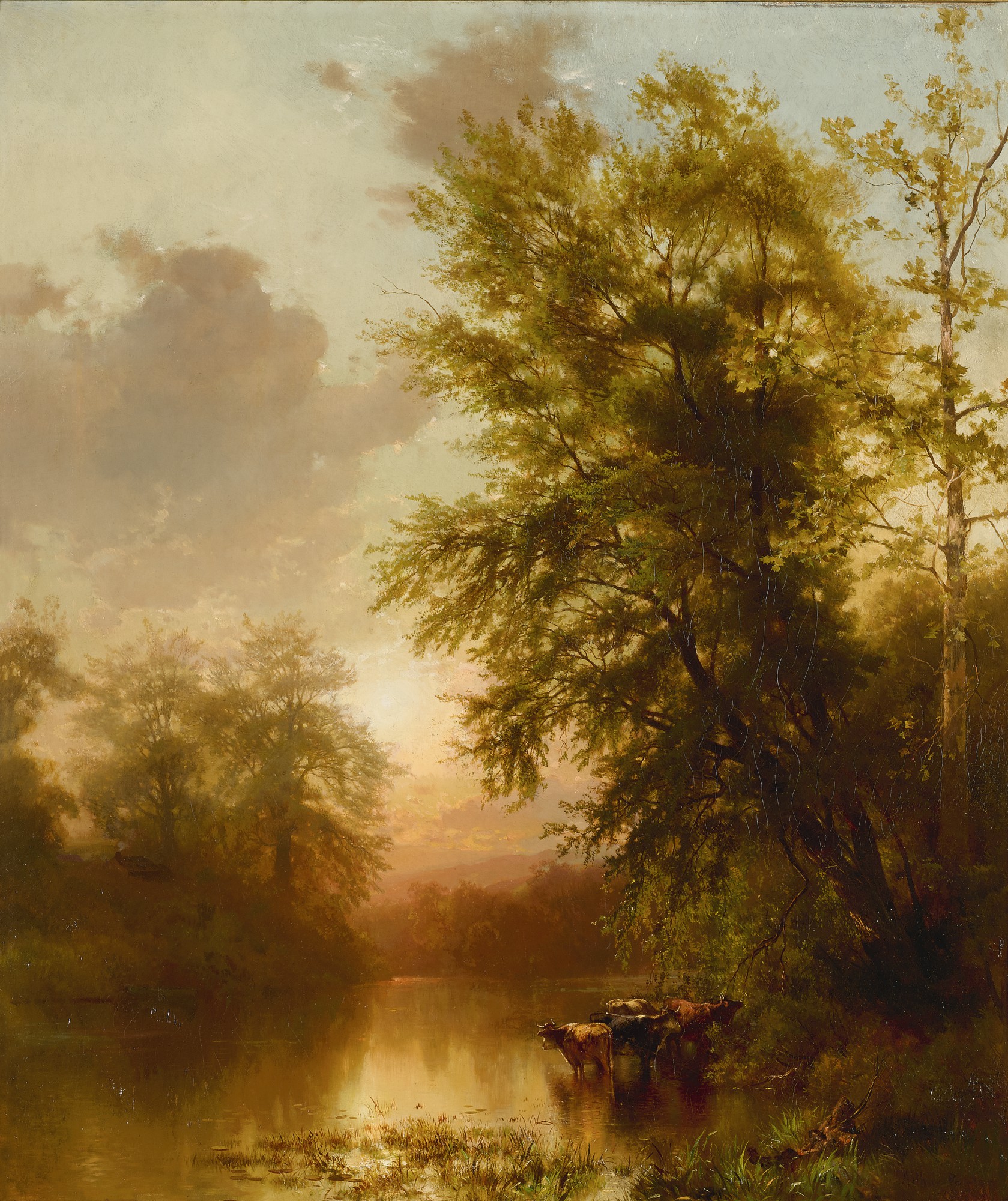 ARTHUR PARTON | SUMMER AFTERNOON ON THE DELAWARE | American Art | 2020 ...