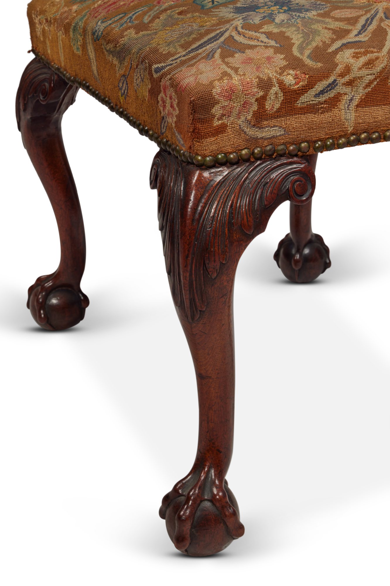 A Fine George II Carved Walnut Stool, Second Quarter 18th Century ...