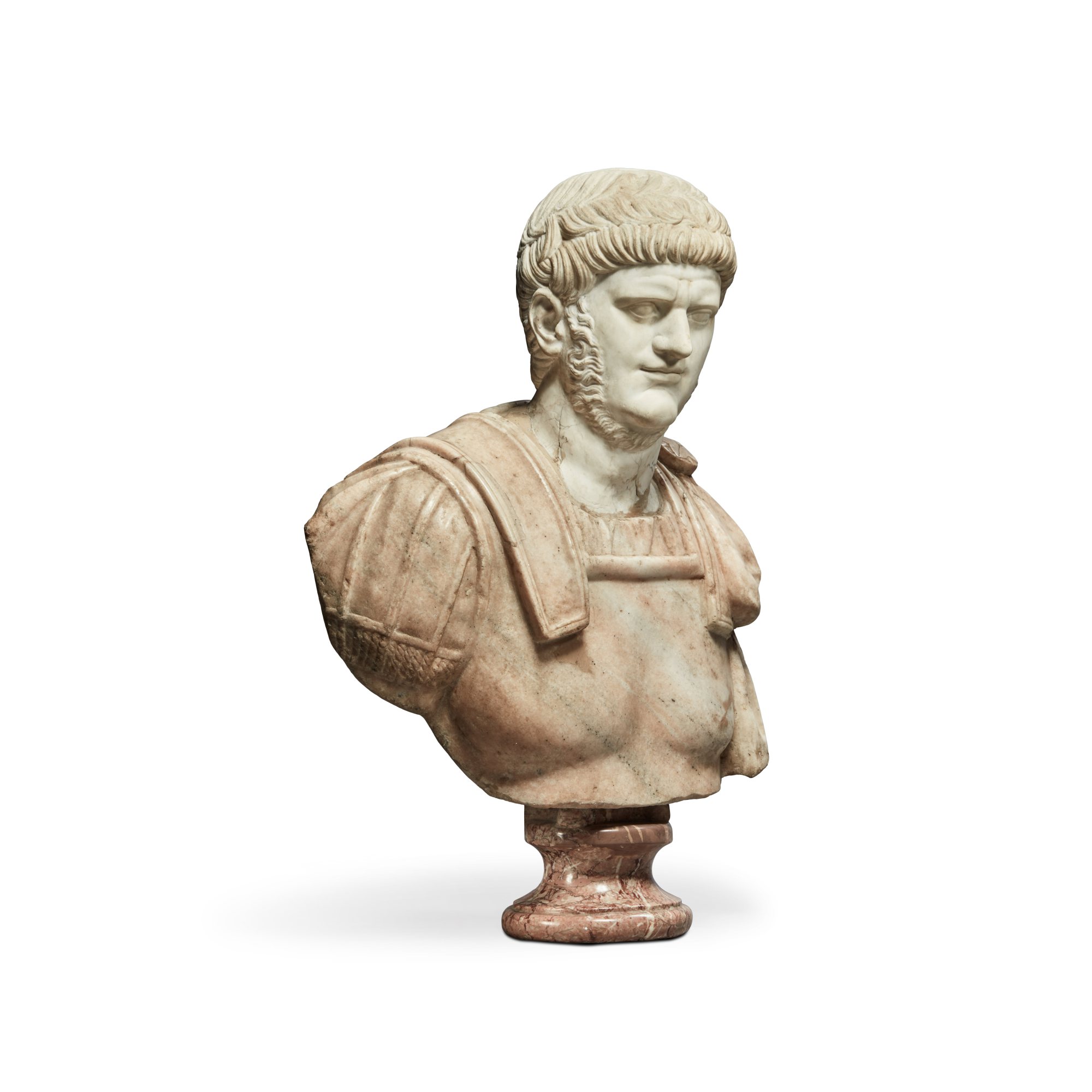 An Italian Carved Marble Bust of Roman Emperor Nero, The torso 18th ...