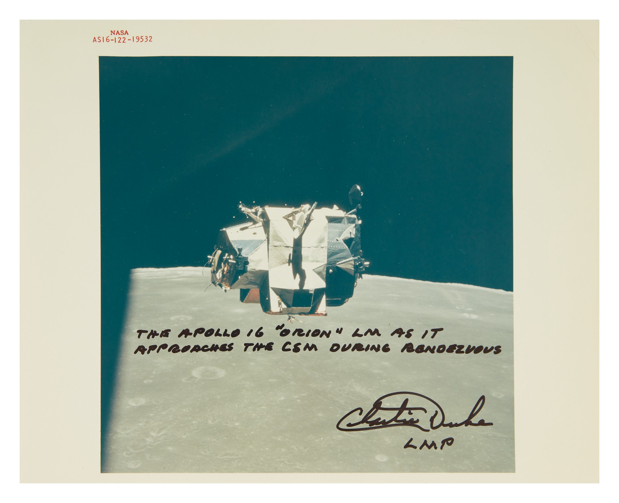 [APOLLO 16] | ORION'S ASCENT. 24 APRIL 1972. | Eclectic | New York | 2020 | Sotheby's