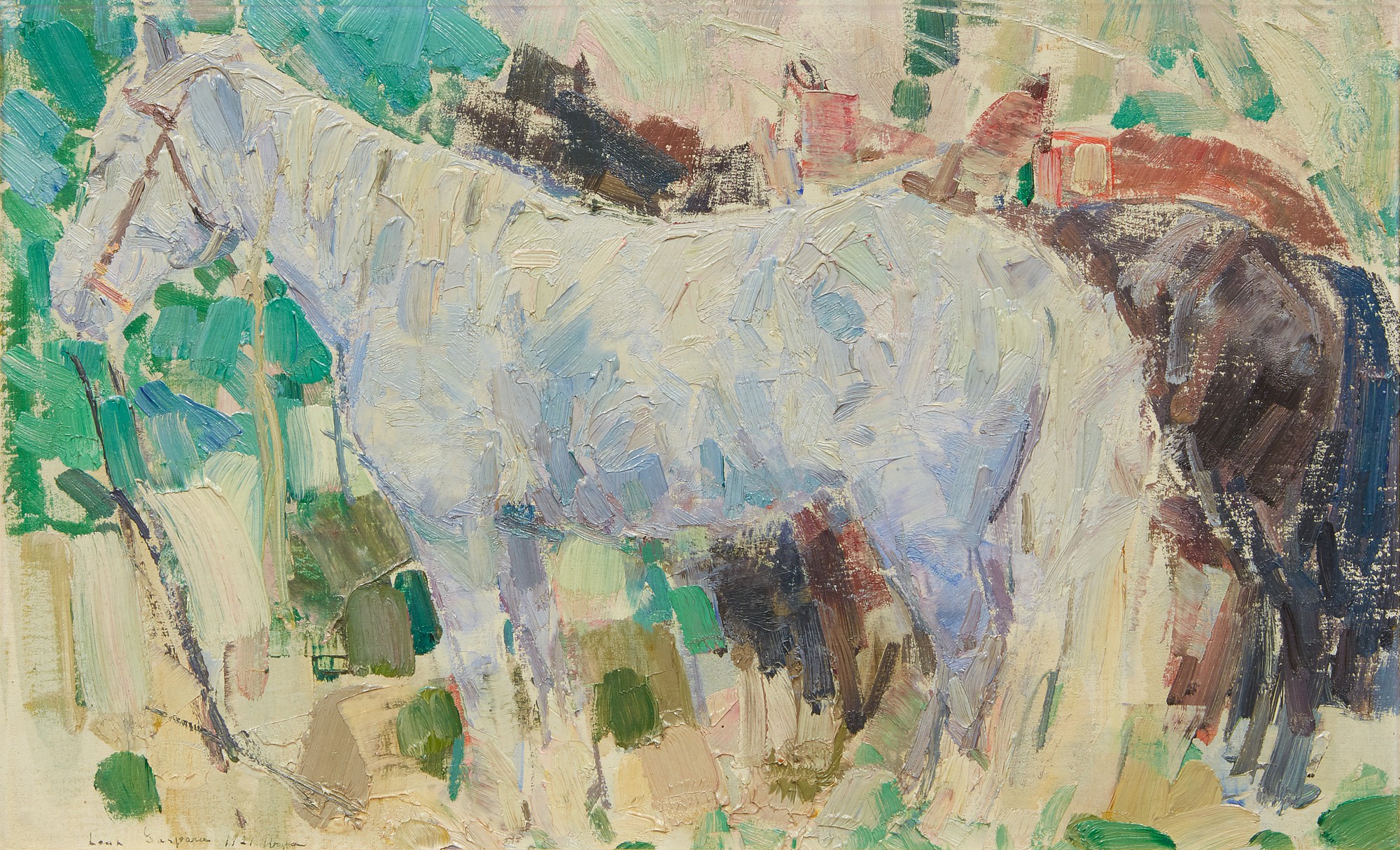 LEON GASPARD | URGA HORSES | Impressionist & Modern Art | 2020 | Sotheby's