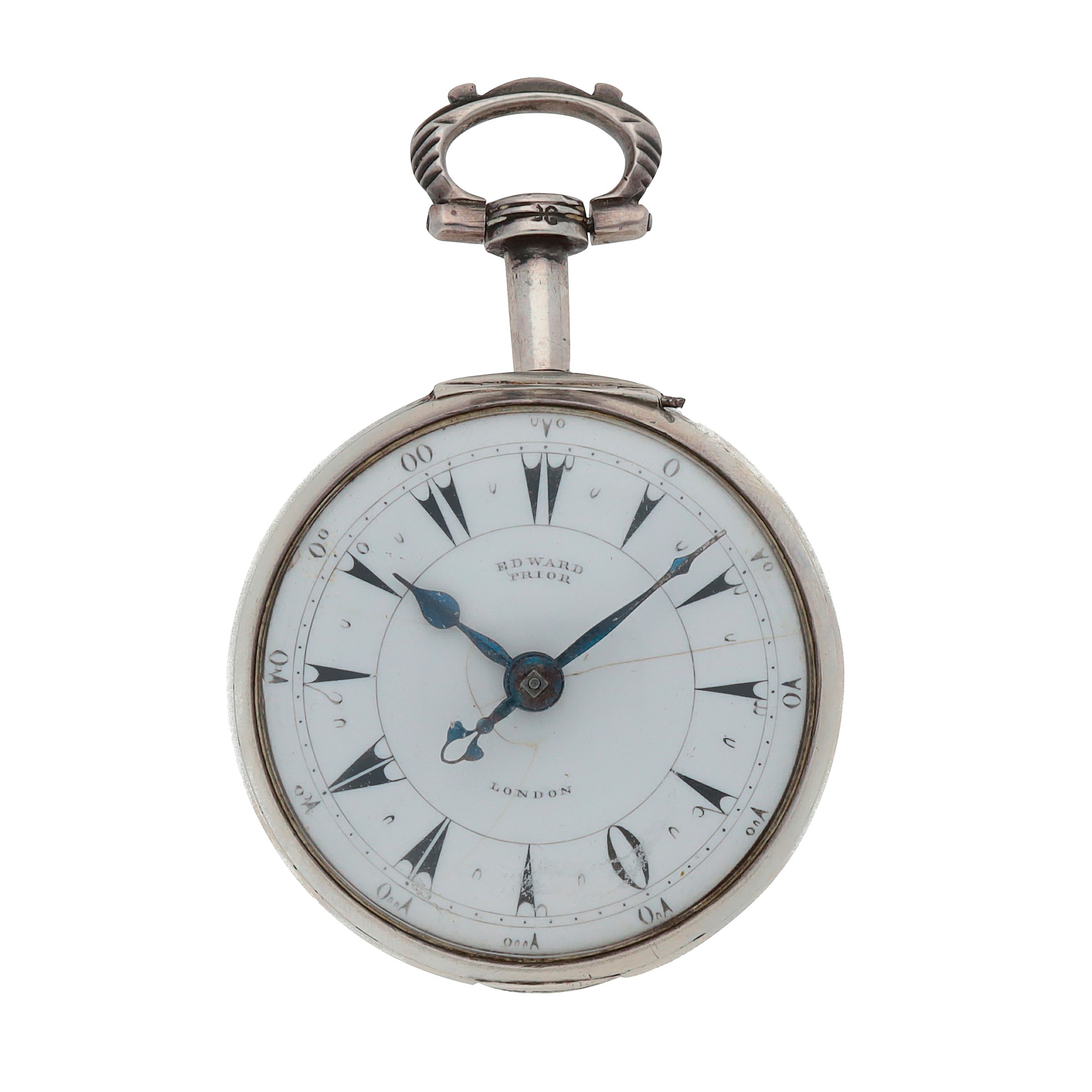 EDWARD PRIOR | A SILVER AND TORTOISESHELL TRIPLE CASED WATCH 1821, NO ...