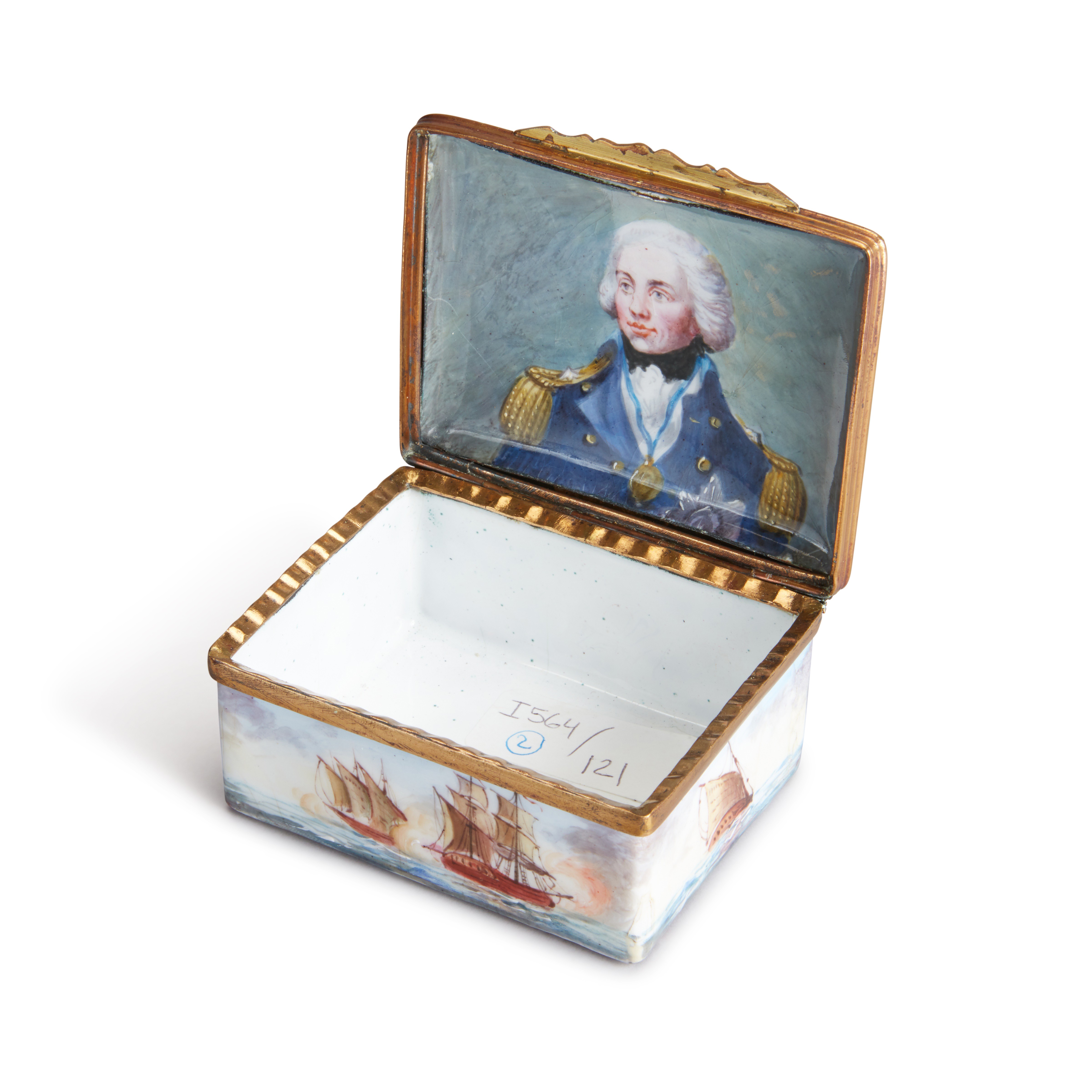 Staffordshire Style Enamel Snuff Box, Probably Samson, 19th Century ...