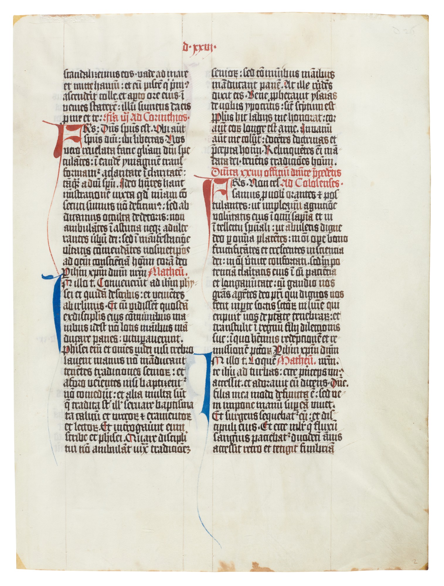 Nine manuscript leaves, mostly 15th century, from books of hours and ...