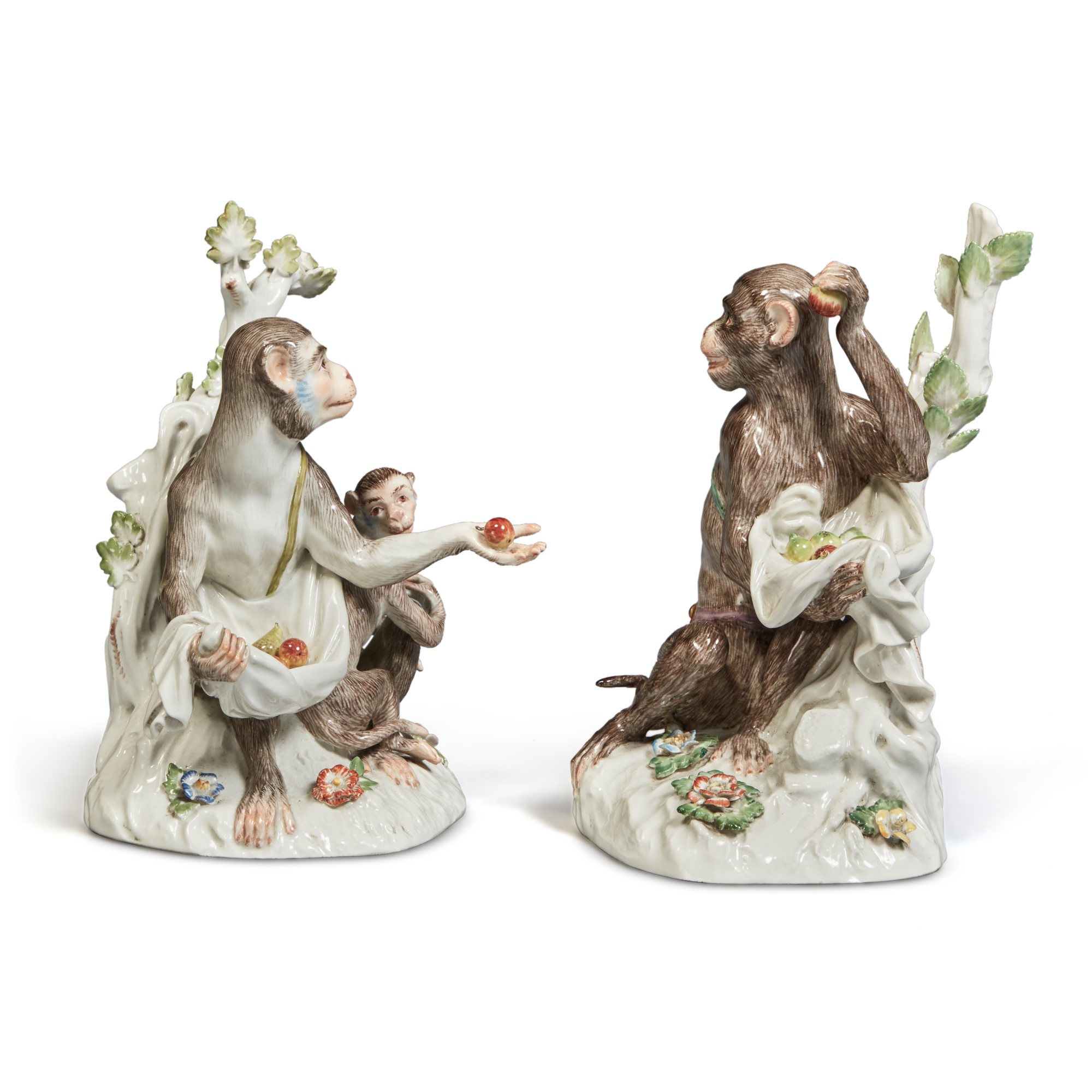 A Pair of Meissen Figures of Monkeys, 20th Century | Collecting Across ...