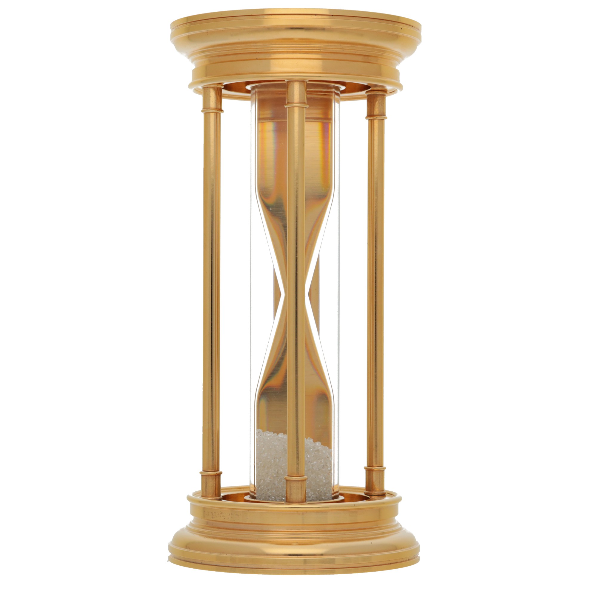 DE BEERS | GOLD-PLATED HOURGLASS WITH FLOATING DIAMONDS CIRCA 2000 ...