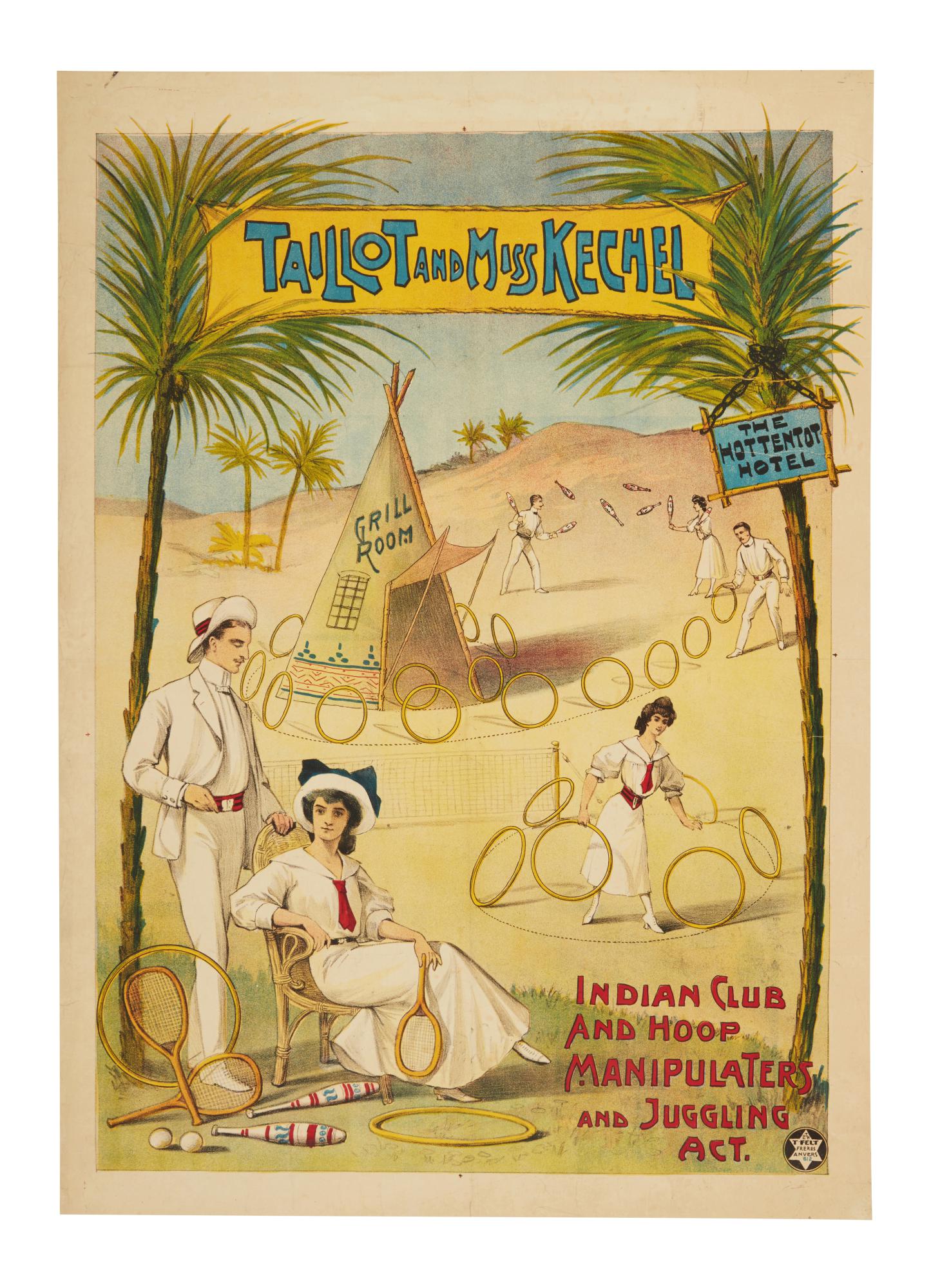 Taillot and Miss Kechel | Indian Club and Hoop Manipulaters | The Ricky ...