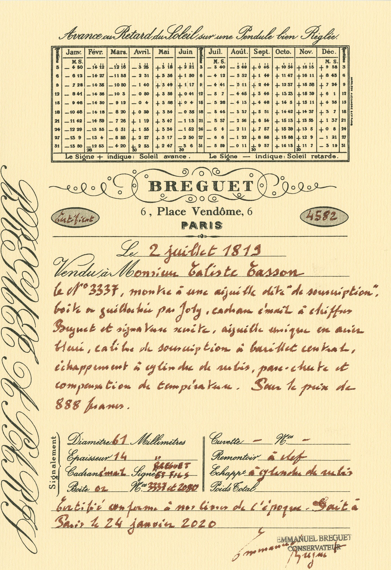 BREGUET ET FILS [ 寶璣] | A LARGE GOLD RUBY CYLINDER SINGLE HANDED WATCH ...