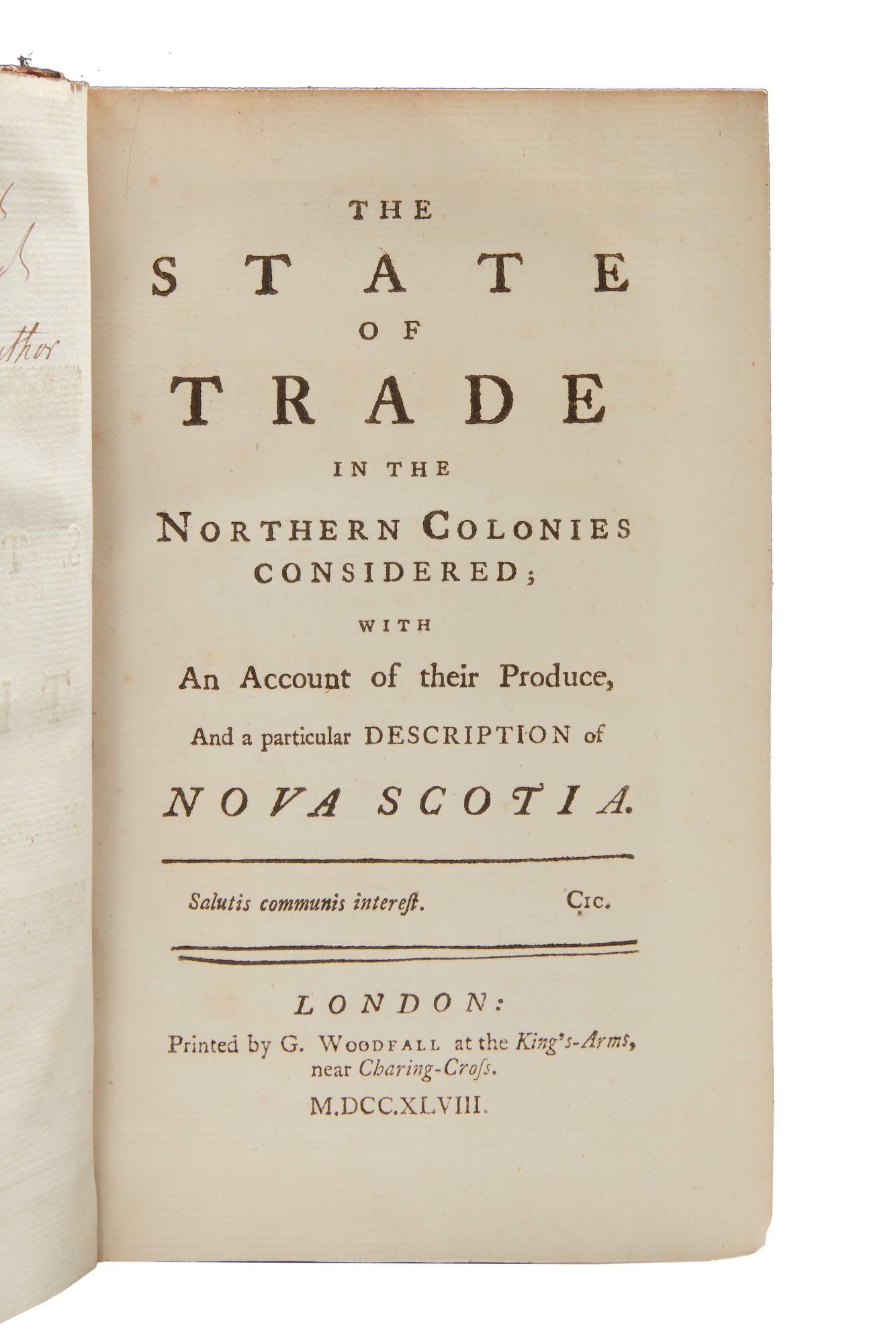 (Colonial America) | Sammelband of five important eighteenth-century ...