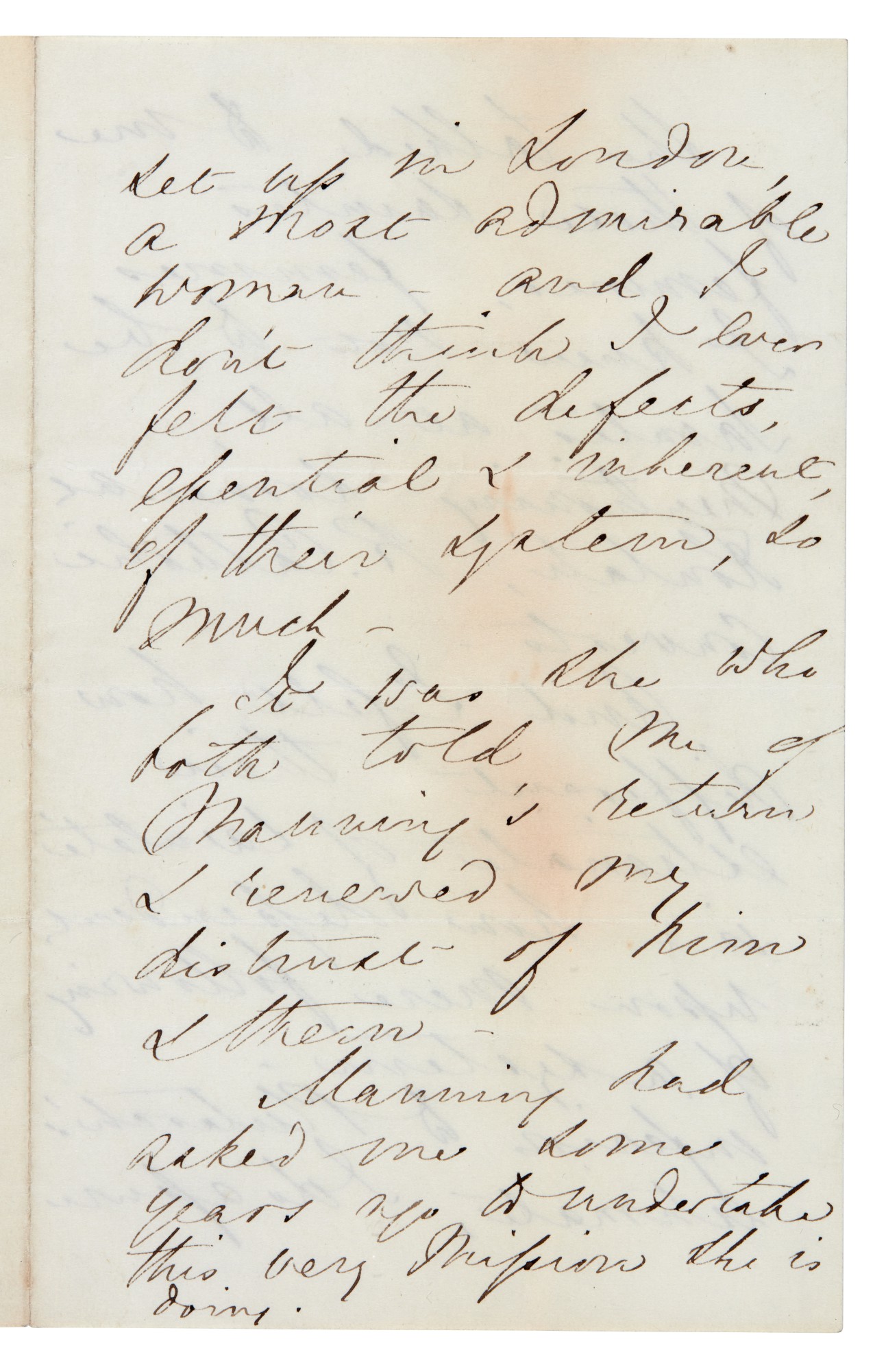 Florence Nightingale | Autograph postscript to a letter, on sainthood ...