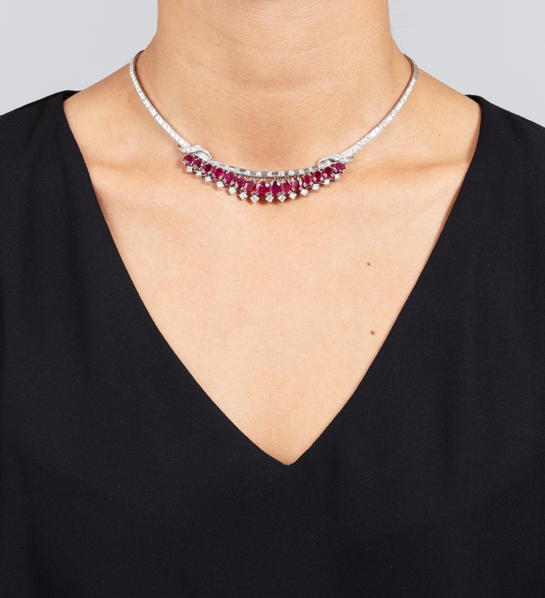 MAUBOUSSIN | COLLIER RUBIS ET DIAMANTS | RUBY AND DIAMOND NECKLACE ...