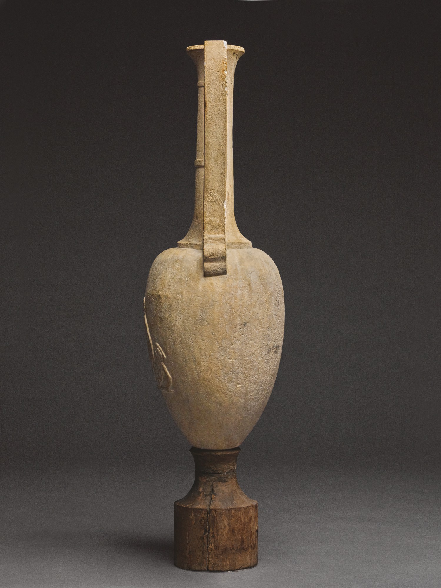 A FRAGMENTARY GREEK MARBLE LOUTROPHOROS INSCRIBED FOR KOLYMBAS, ATTIC ...