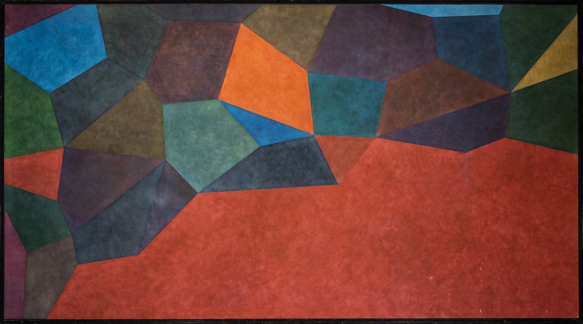 Wall Drawing #650: Continuous Forms with Color Ink Washes Superimposed ...