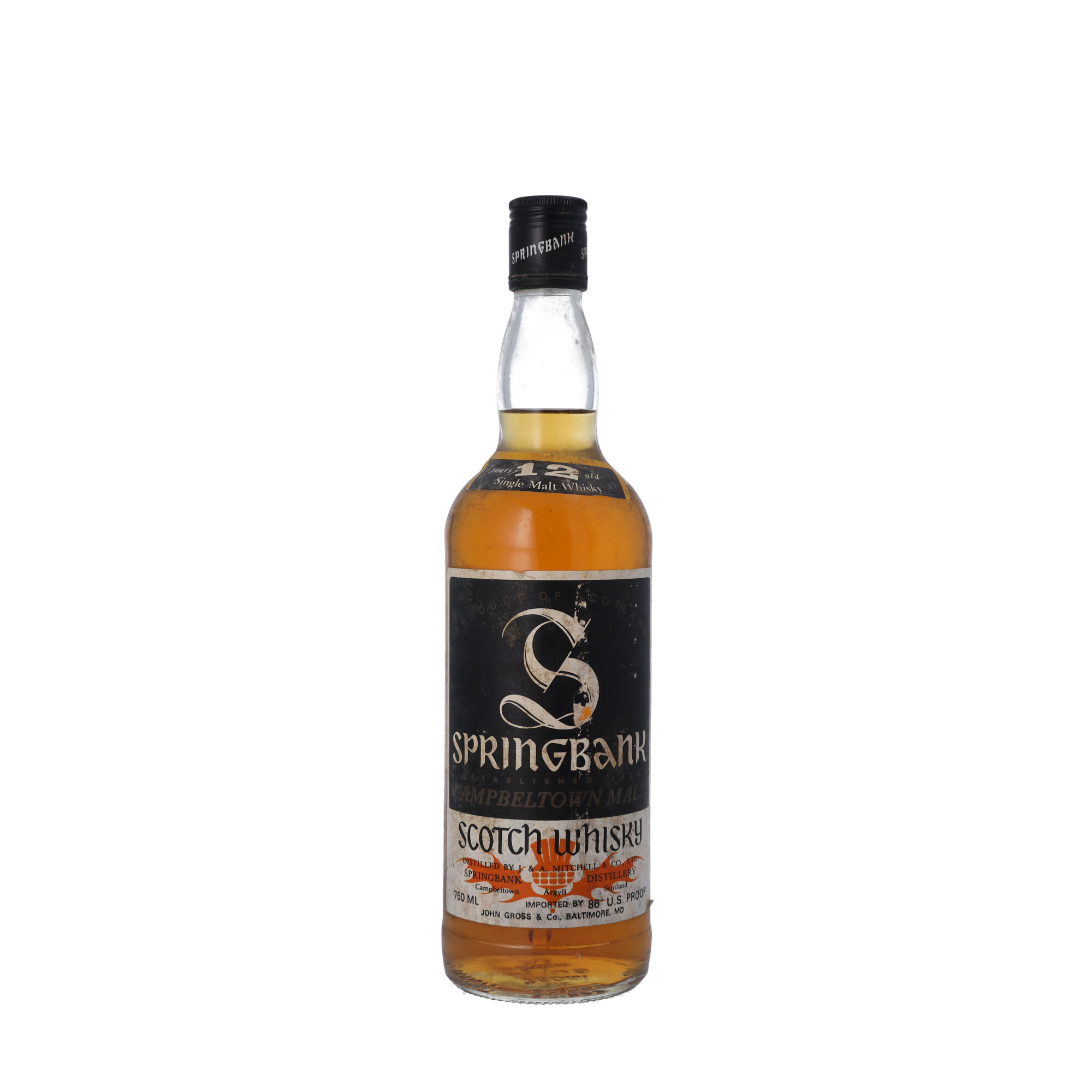 Springbank 12 Black Label 86 Proof NV (1 BT75) | Rare Whisky & Cognac ...