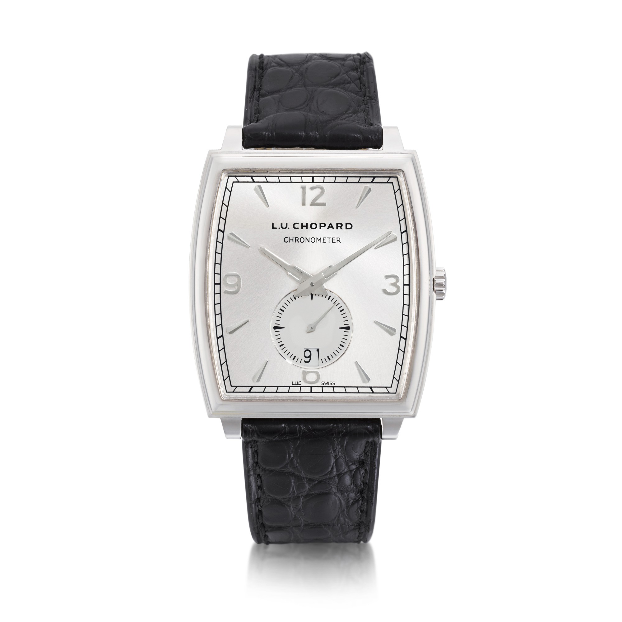L.U. Chopard Chronometer, Ref. 2294 White Gold Wristwatch With Date ...