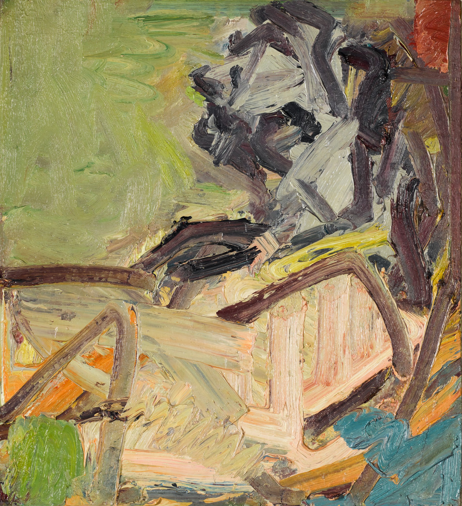 FRANK AUERBACH | J.Y.M. SEATED II | Contemporary Art Day Sale | 2020 ...